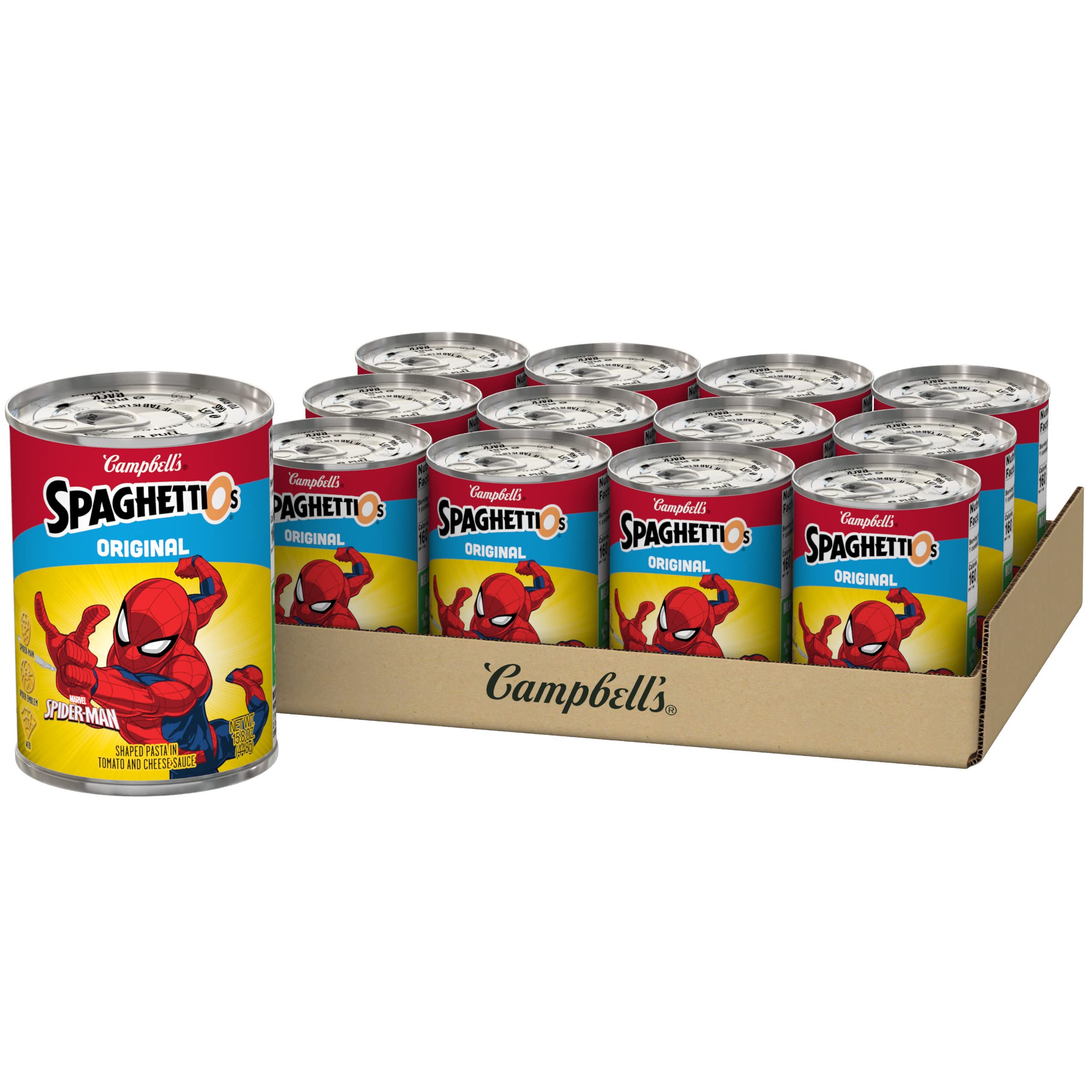 Buy SpaghettiOs Original Marvel's Spider-Man Shaped Canned Pasta ...
