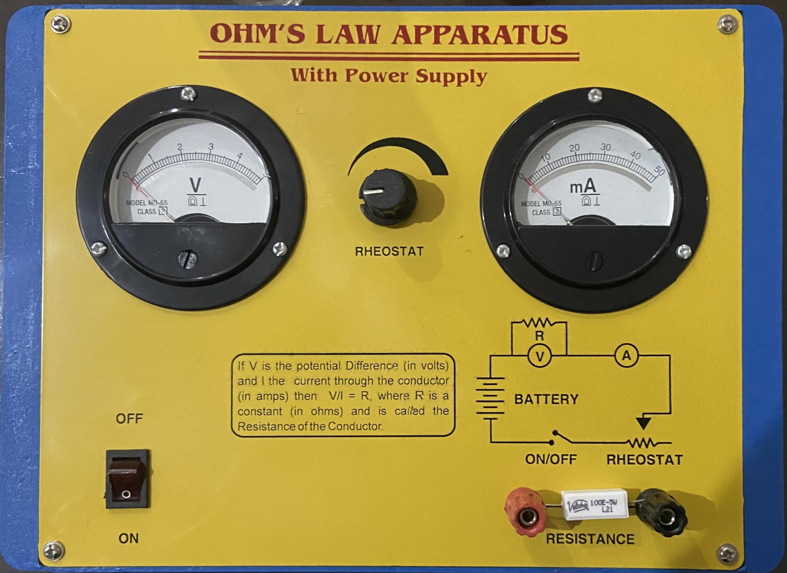 Ohms Law Ohms Law Apparatus