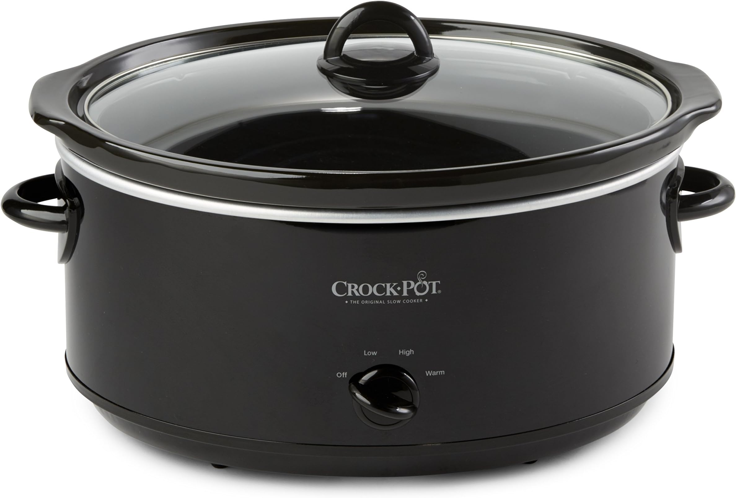 Amazon.com: Crock Pot 6 Qt Slow Cooker Black Oval Scv600b: Home & Kitchen