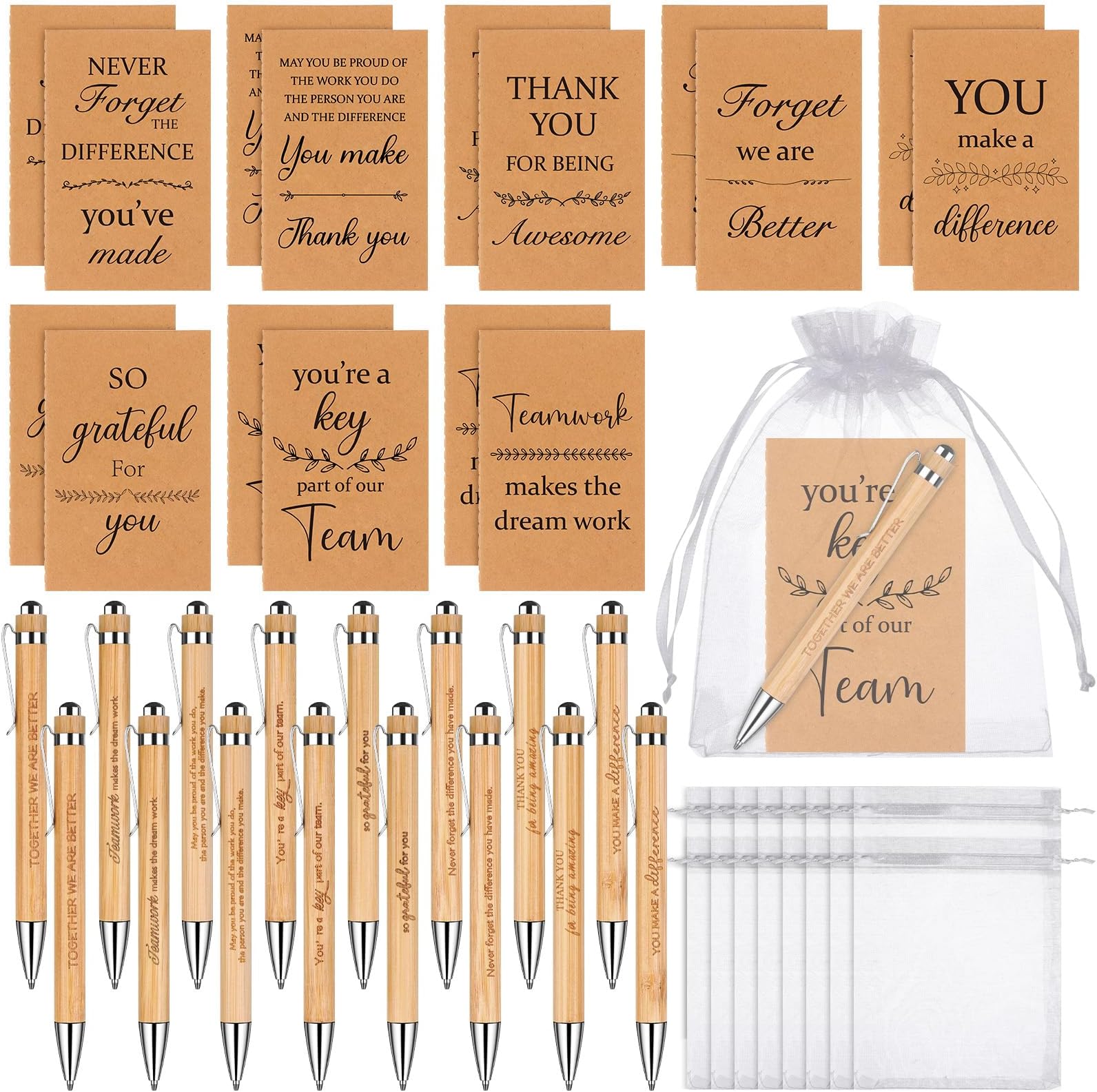 48 Pcs Thank You Gifts Inspirational Quote Ballpoint Pens Motivational ...