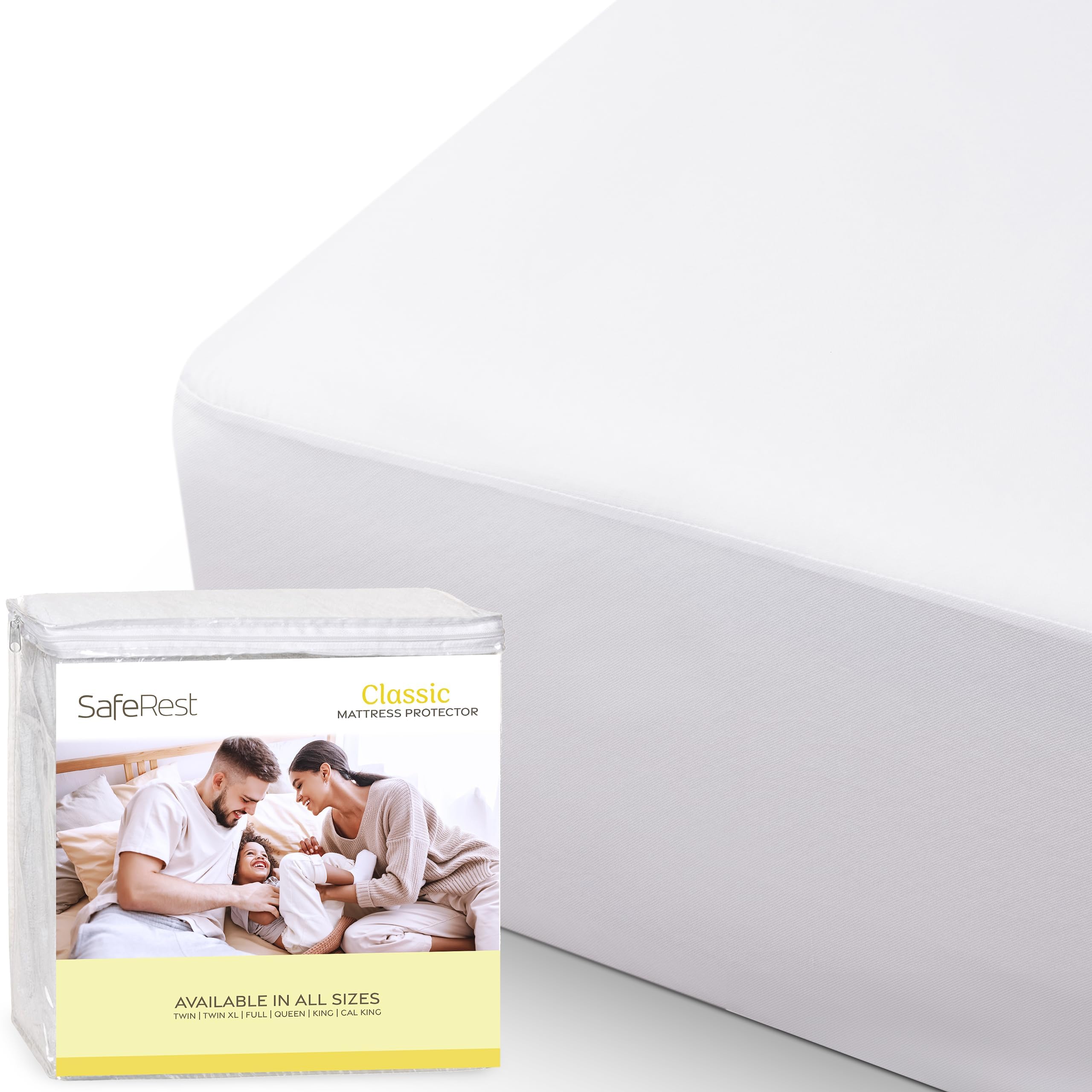 Amazon.com: SafeRest 100% Waterproof Twin Size Mattress Protector ...