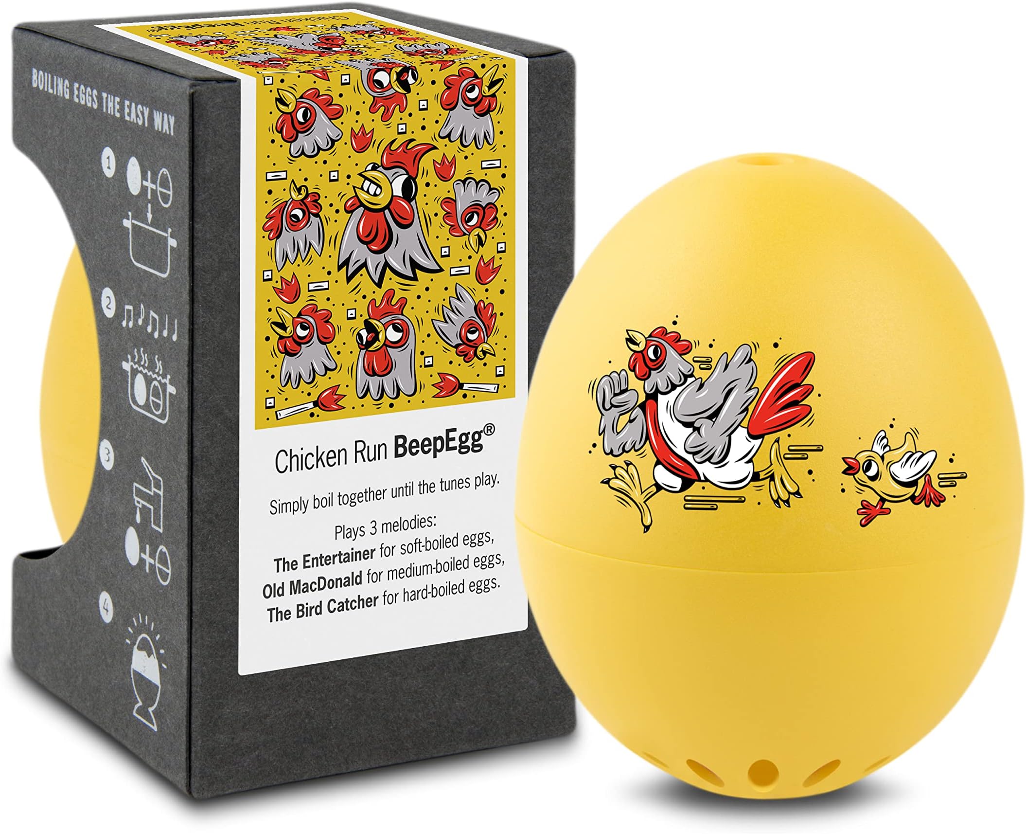 Amazon.com: Chicken Run BeepEgg – Egg Timer for Boiling Eggs – Musical ...
