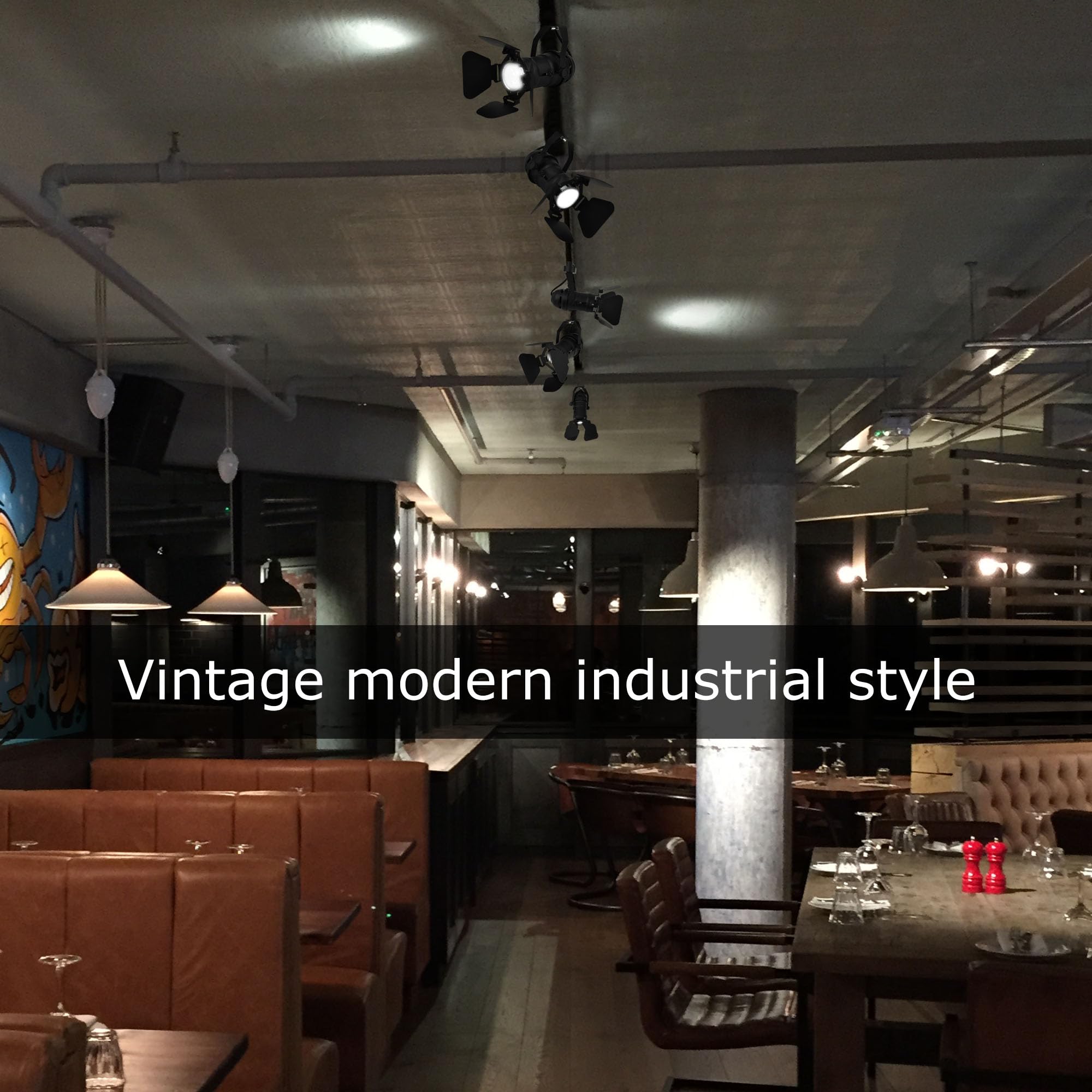 Snapklik.com : TRK9601 Vintage Industrial Track Light Head, Halo H-Type ...