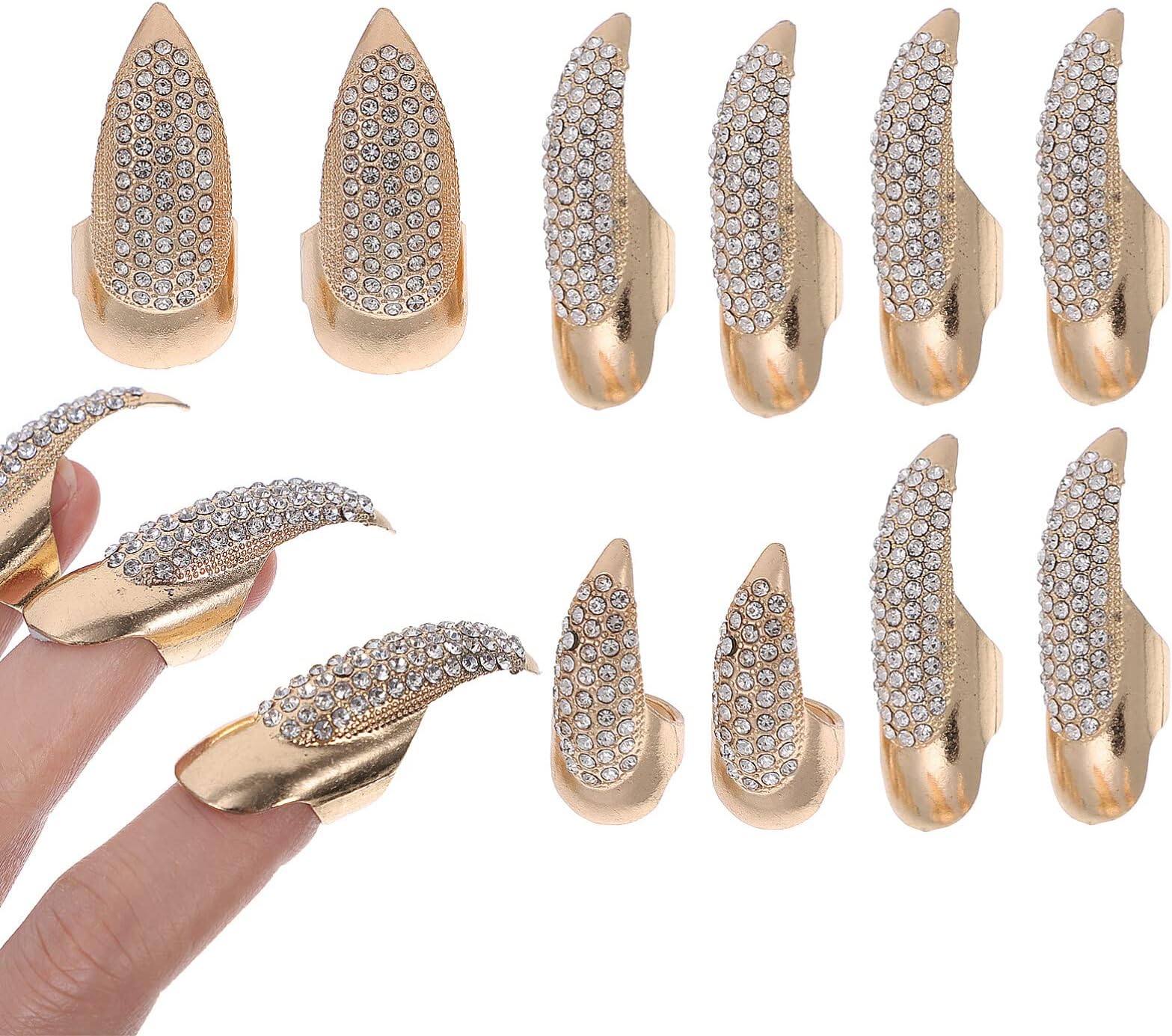 Amazon.com: Set of 5 Punk Style Eagle Claw Ring Gothic Jewelry False ...