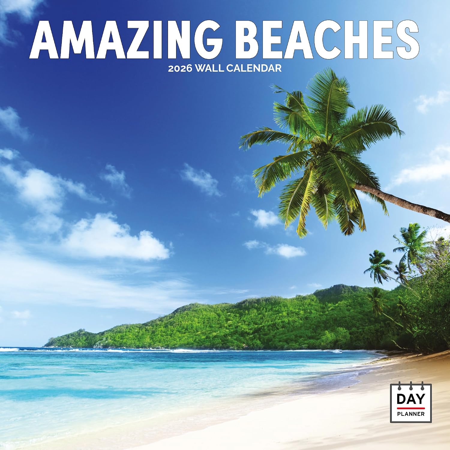 Dayplanner Publishing Amazing Beaches Calendar 2026, 16 Month Large ...