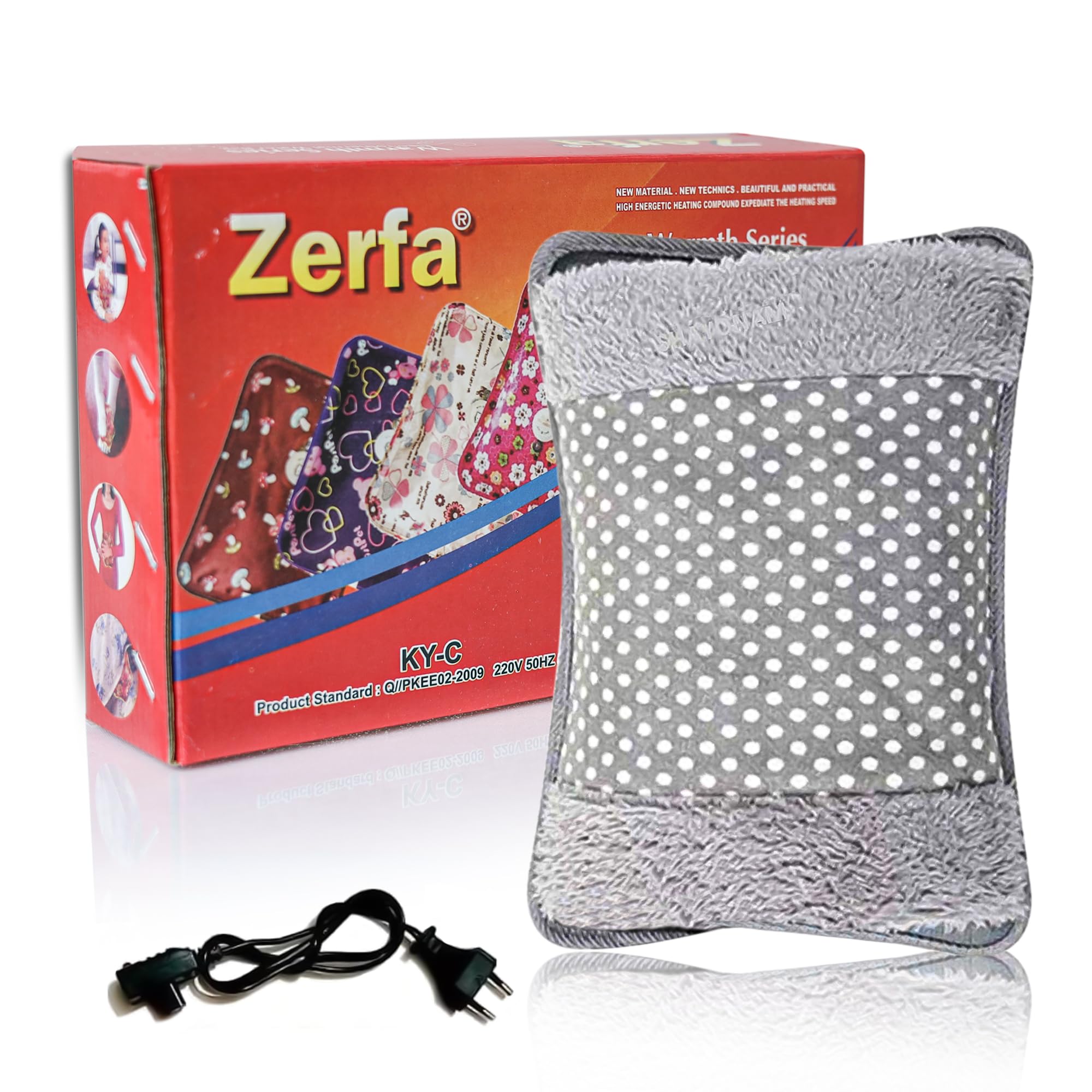 Zerfa Electric Fur Velvet heating bag with Hand Pocket, Heat Pouch Hot ...
