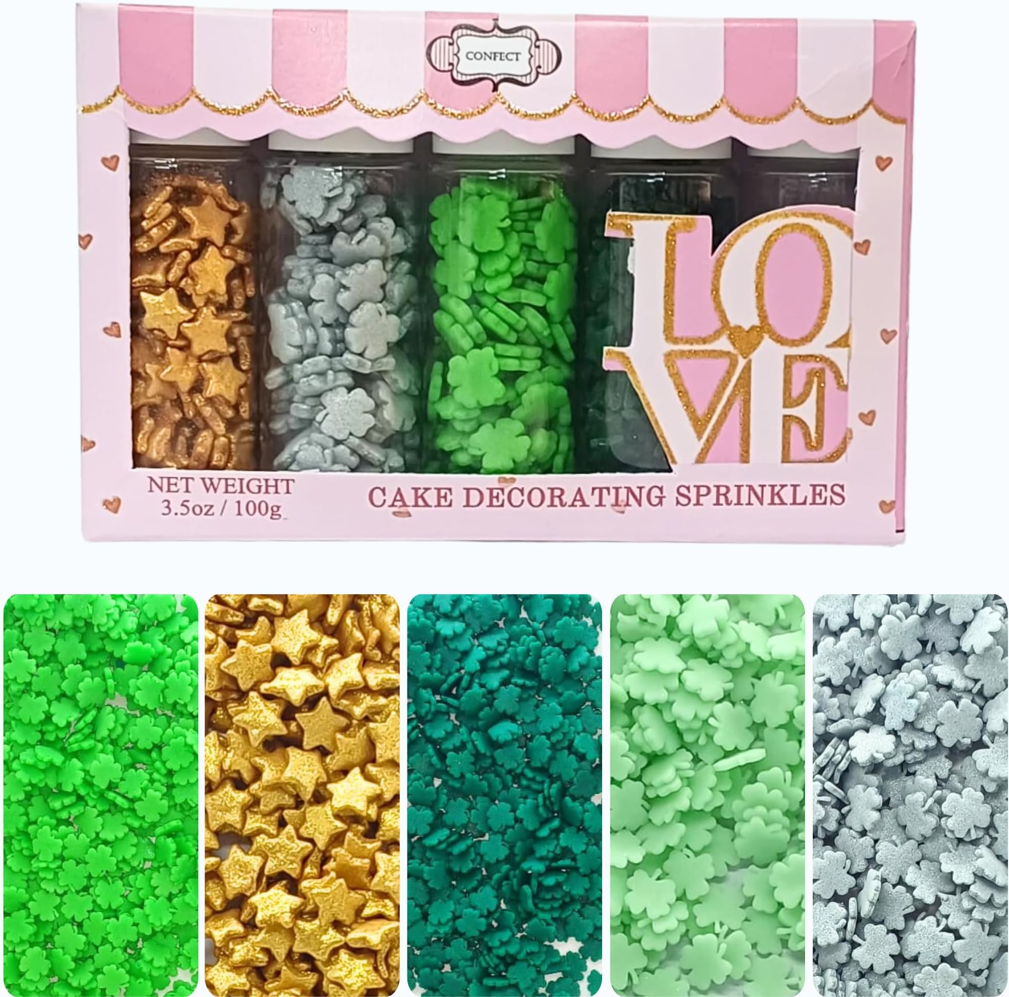 Amazon.com: Confect Neutral Baby Shower Sprinkles | Mix Baby Onesie ...