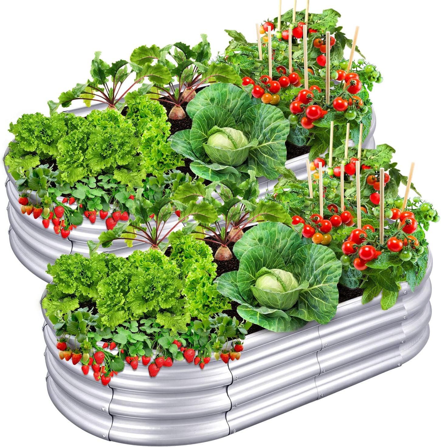 Amazon.com: EIMMBD Raised Garden Bed-Galvanized Garden Bed Raised ...