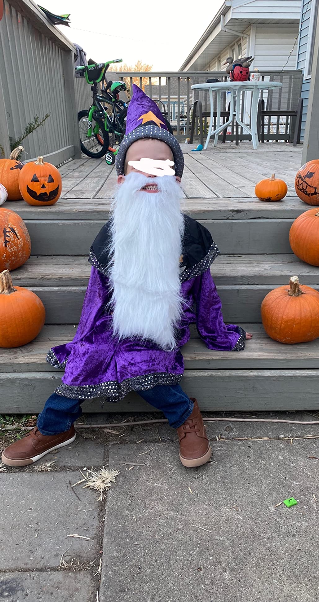 $7/mo - Finance Dress Up America Wizard Costume for Kids - Warlock Robe ...