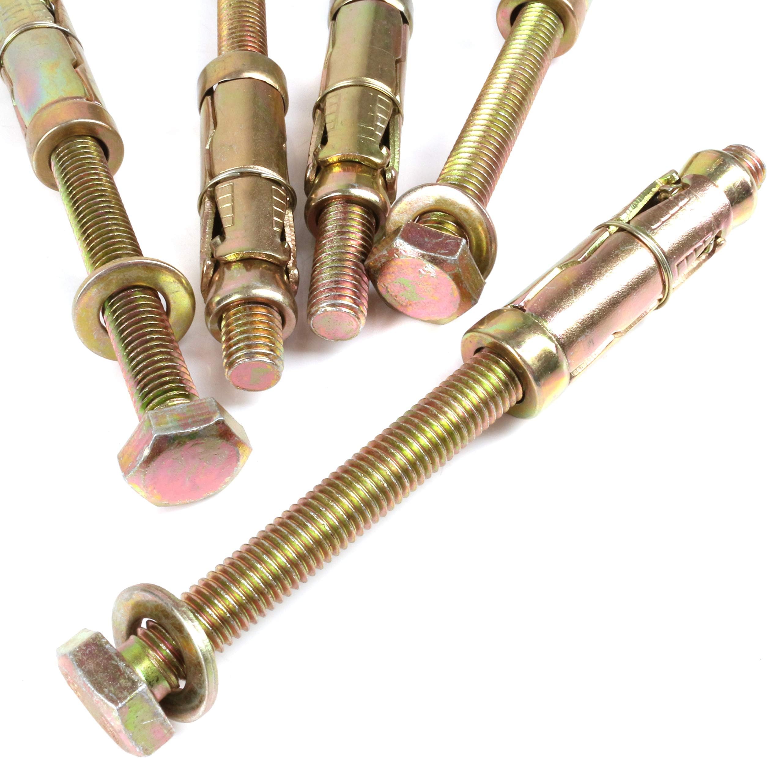 2X Heavy Duty Loose Bolt Shield Anchors - M12 x 140mm Expansion Bolts ...