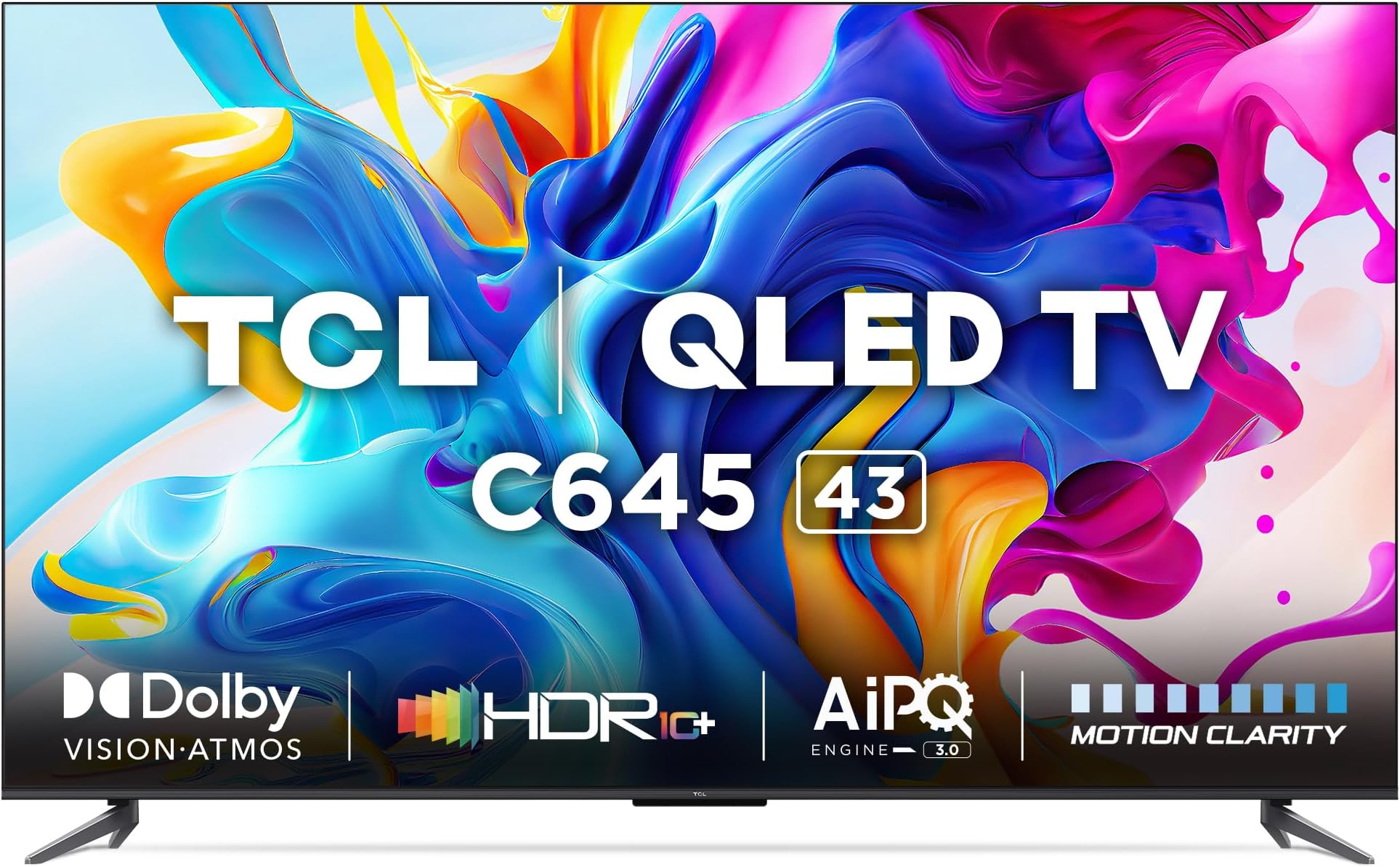 TCL 108 cm (43 inches) 4K Ultra HD Smart QLED Google TV 43C61B (Black ...
