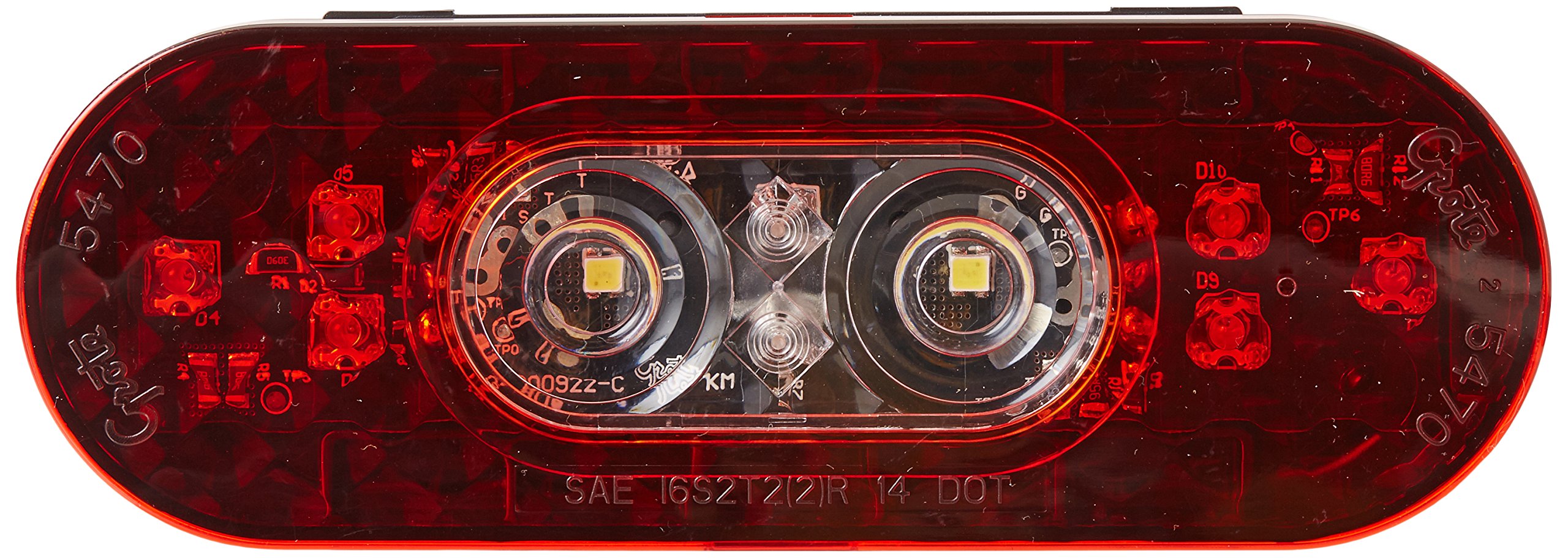 Snapklik.com : Grote 54702 - Stop/Tail/Turn Light, 6 In, Oval, Led