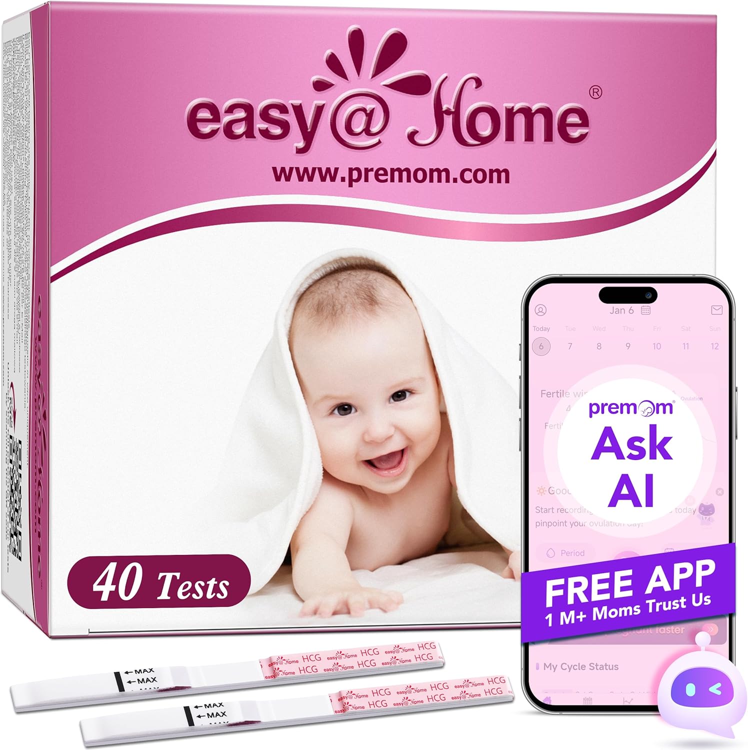 Easy@Home 40 x Test di Gravidanza Precoce: Ultra Sensibile Test ...