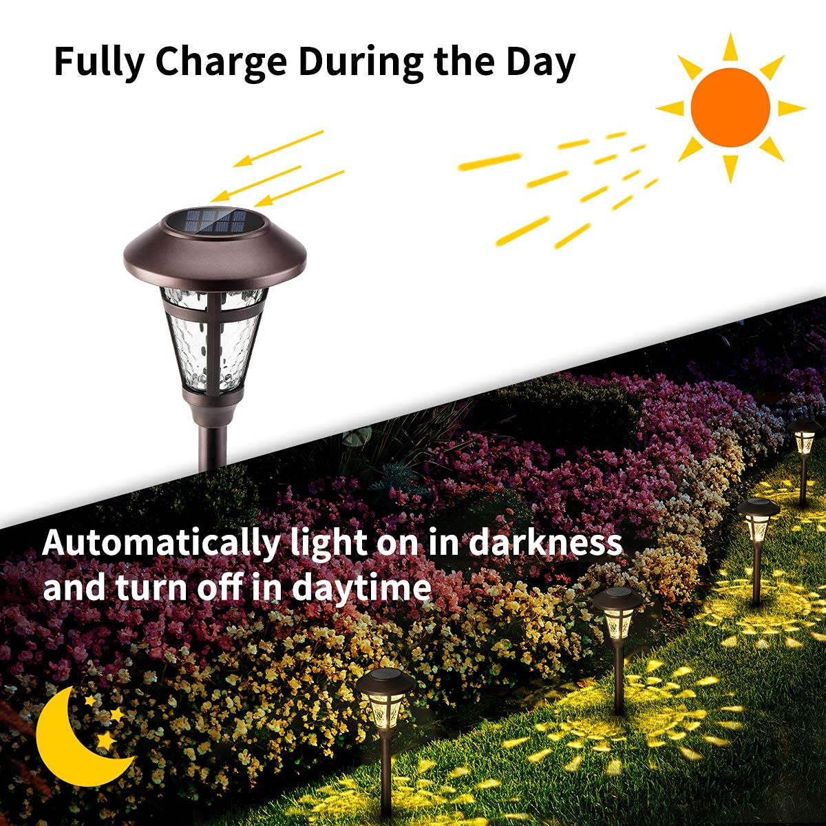 Snapklik.com : Solpex Solar Pathway Lights Outdoor, 6 Pack Bronze ...