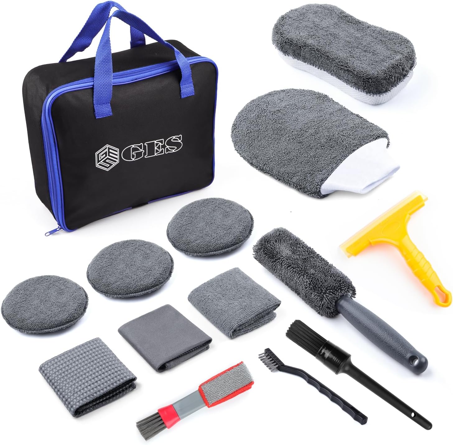 GES Car Wash Cleaning Tools Kit,12-Piece Premium Car Cleaning Kit with ...
