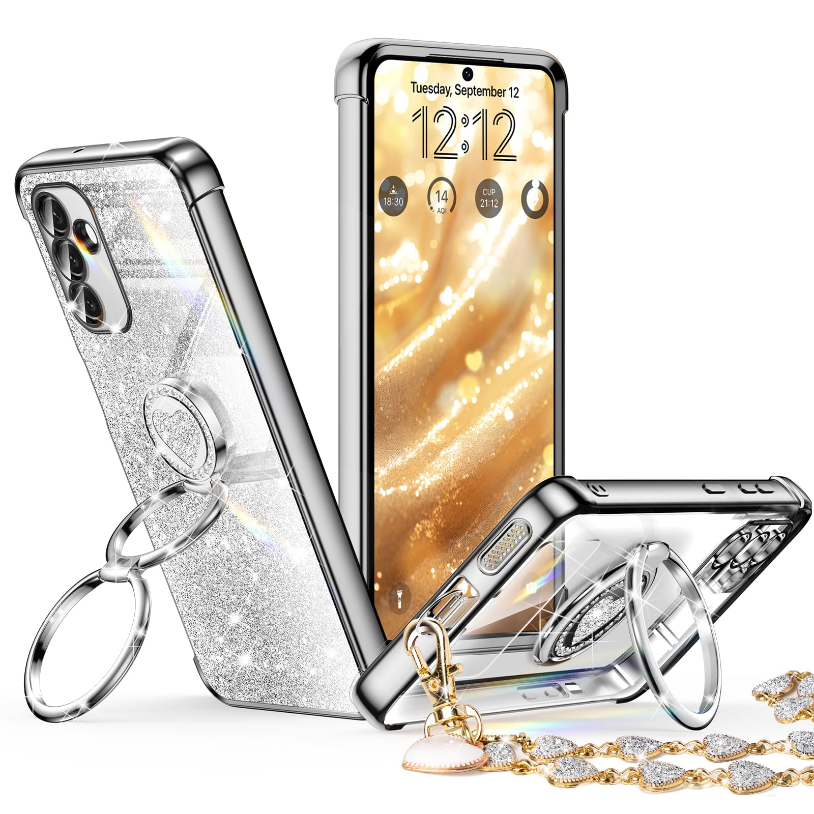 Amazon.com: XYZ for Samsung Galaxy S24 Plus Case with Stand, Galaxy S24 Plus Case with Double ...