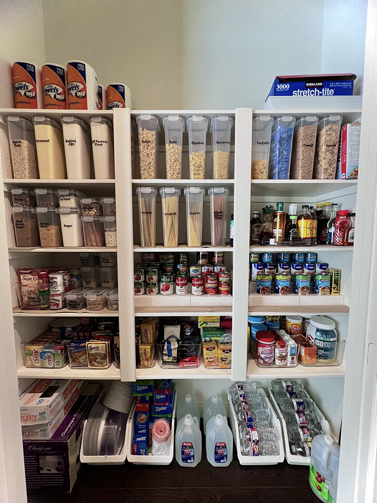 $6/mo - Finance Isaac Jacobs 2-Pack Large Clear Storage Bins (13.5” x ...