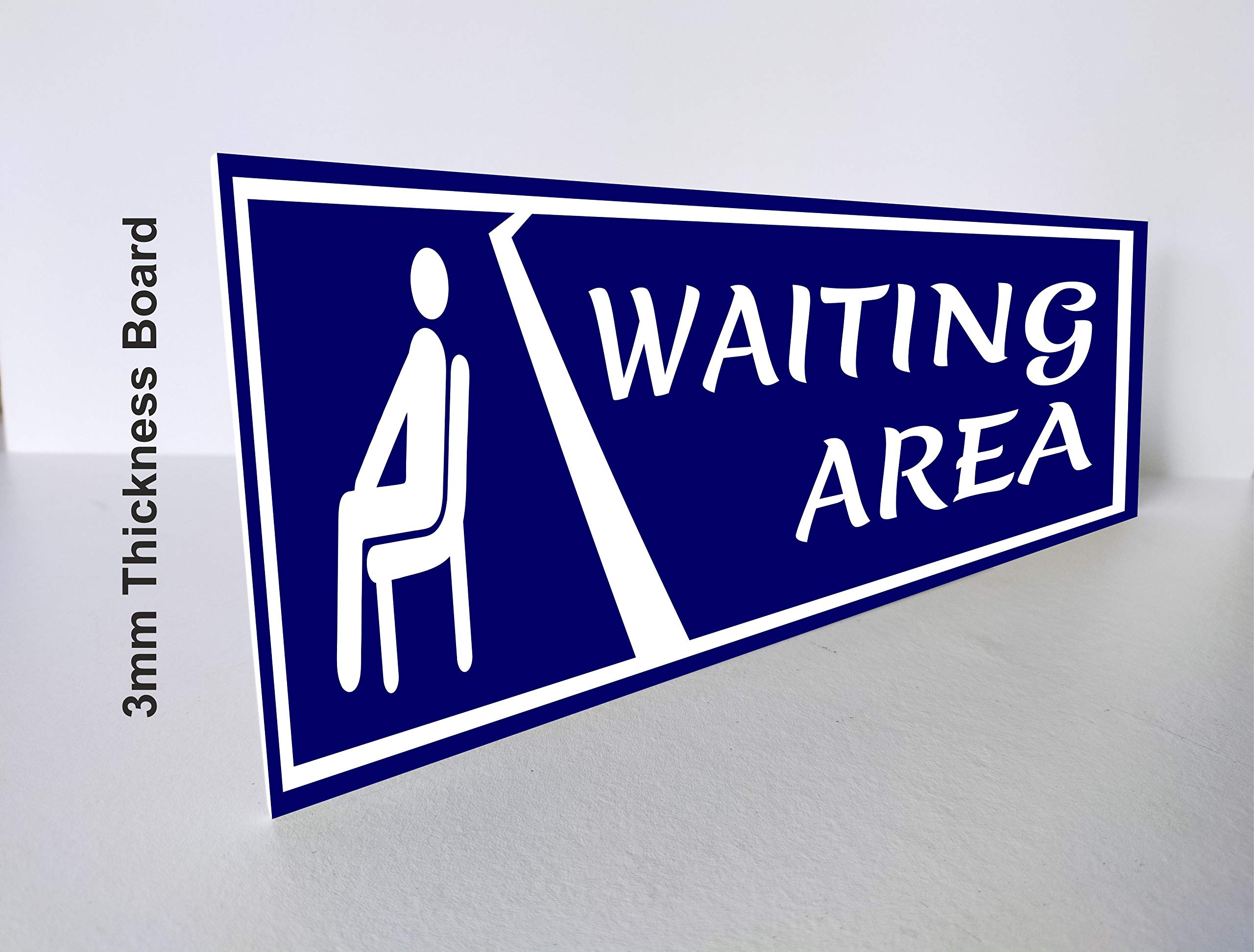 Buy SIGN EVER Waiting Area Sign Boards Office Hospital Bank Clinic ...