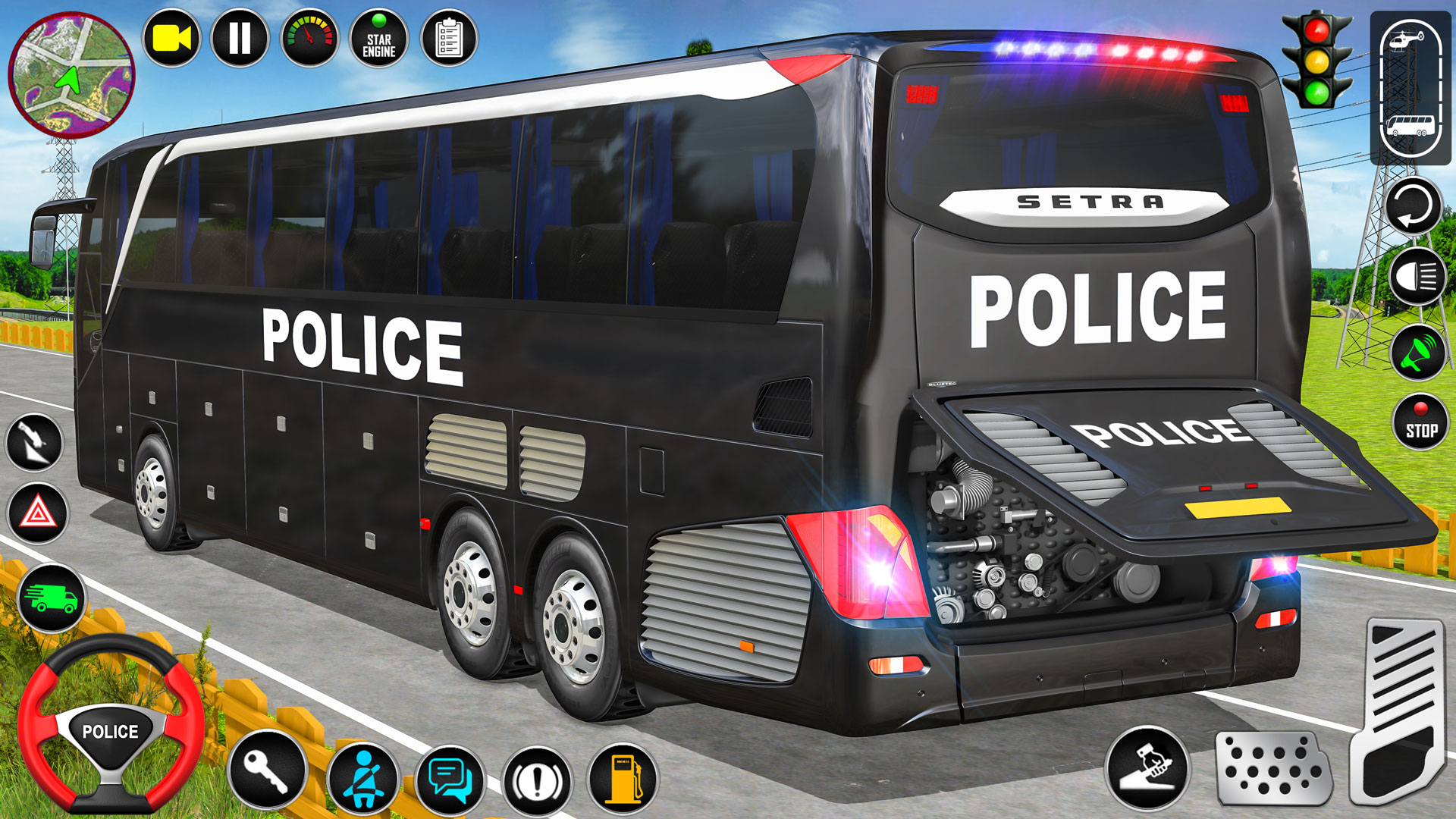 US Police Bus Simulator Prisoner Transporter Bus Game: Real Bus Driving ...