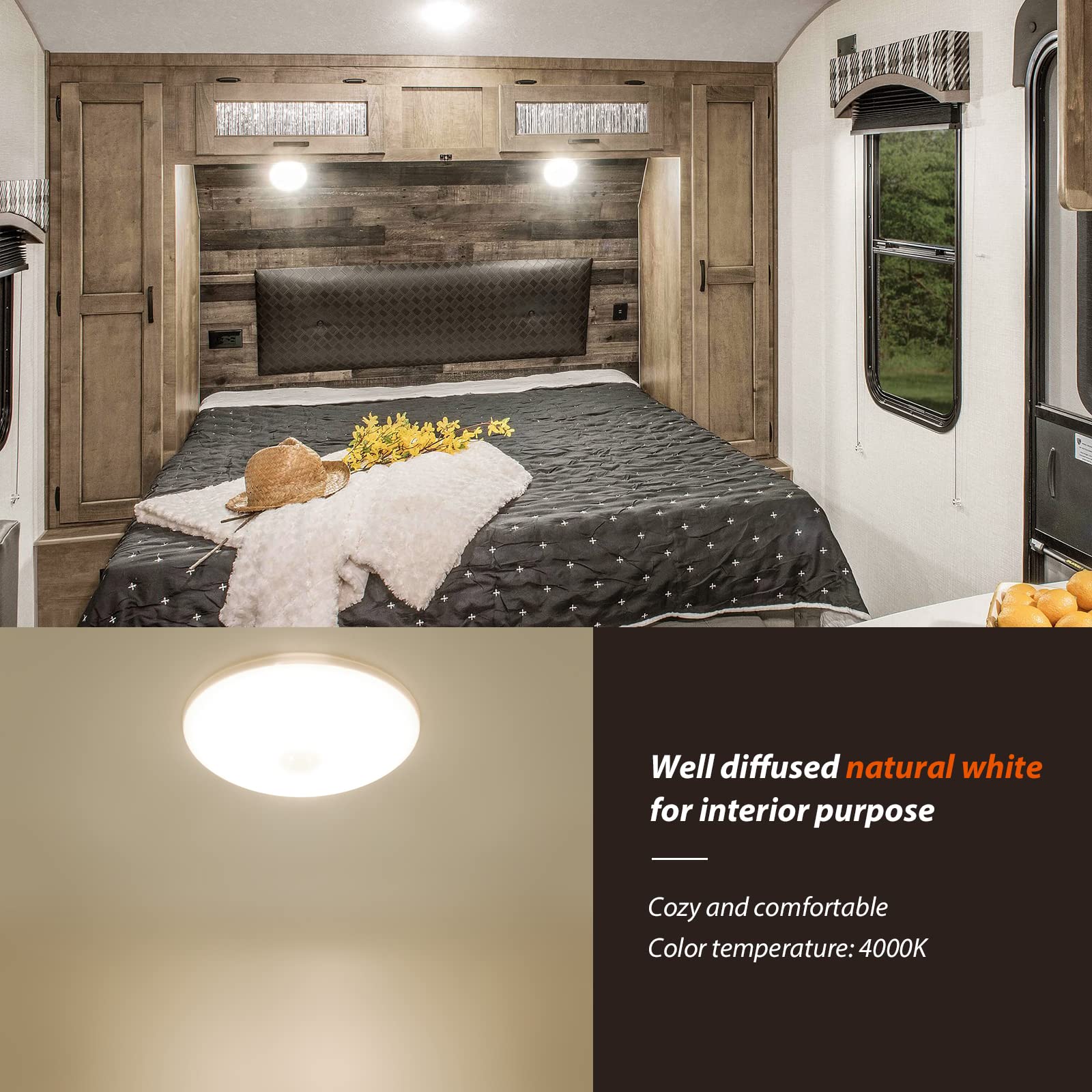 Ducha Camper Luz Led Rv De Doble Cu00fapula De 12 V Para Remolque, Rv Marine Barra Led 4x4