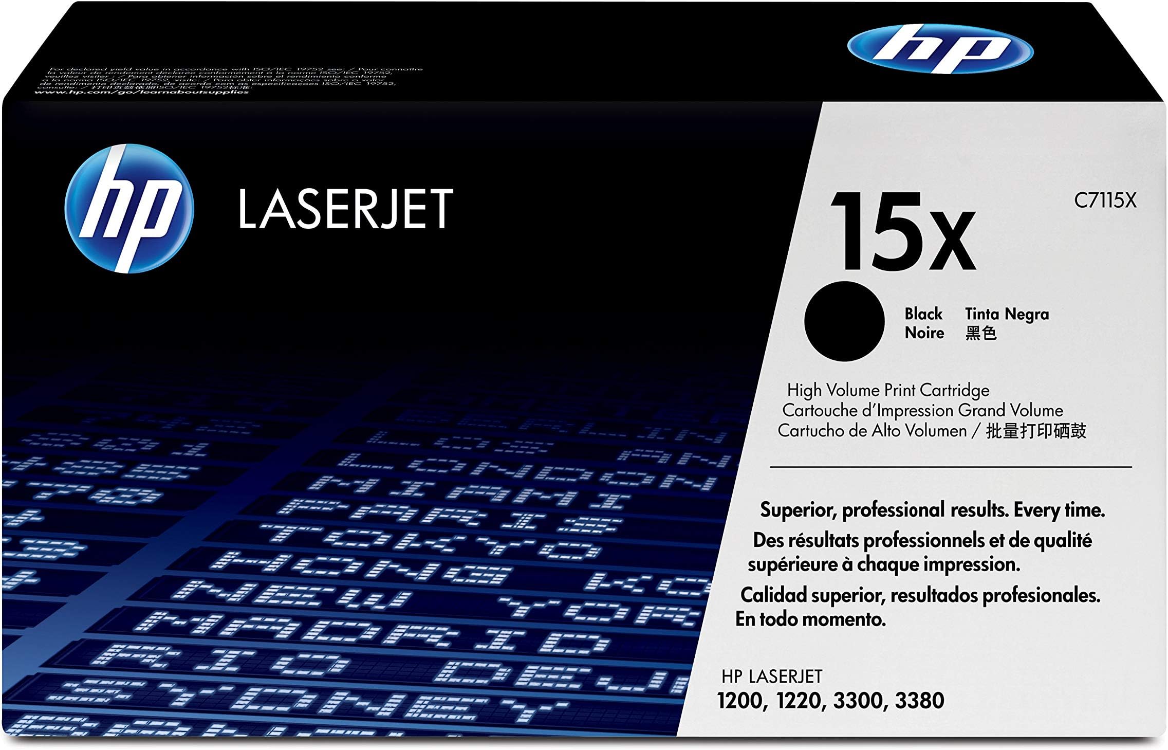 Amazon.com: HP 15X Black High-yield Toner Cartridge | Works with HP ...