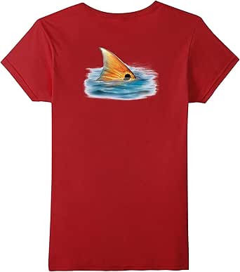 Amazon.com: Redfish Tail T Shirt (Image on the back) : Clothing, Shoes ...