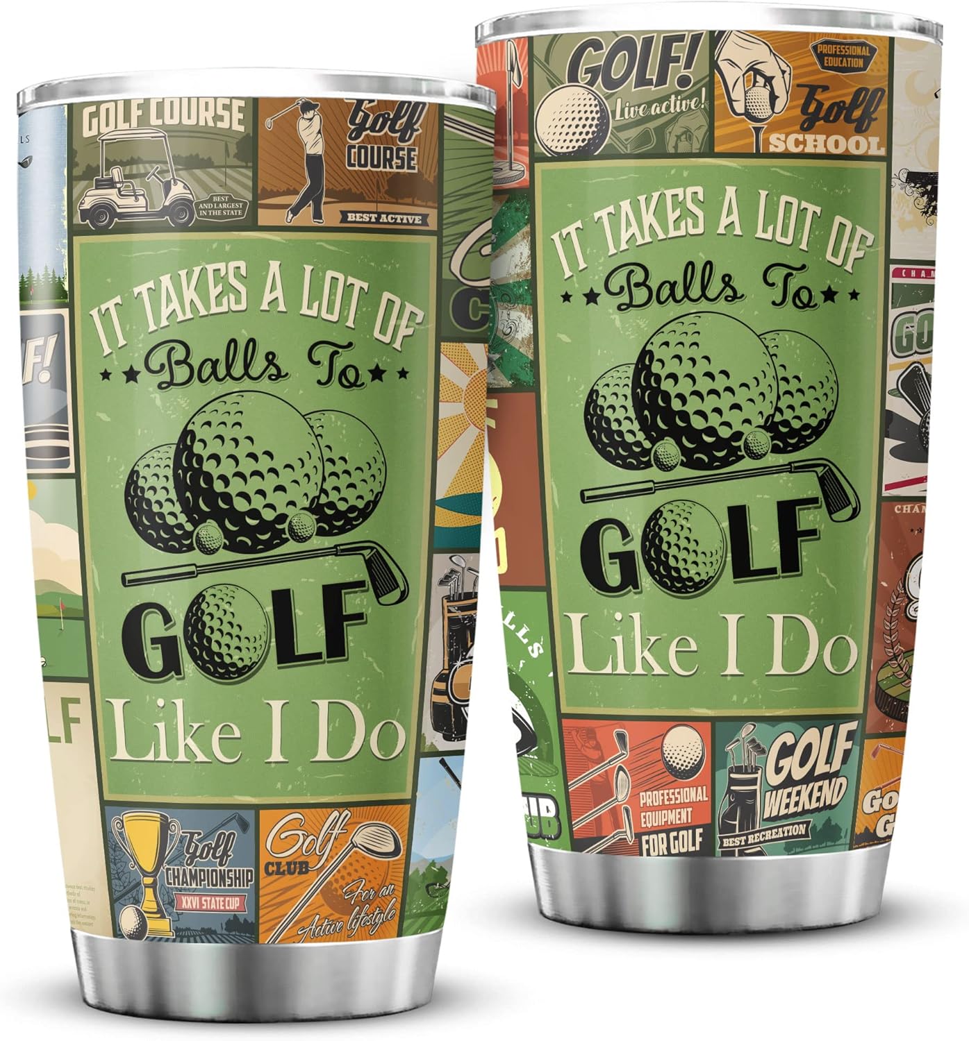Amazon.com | ZOXIX It Takes A Lot Of Balls To Golf Like I Do Vintage ...