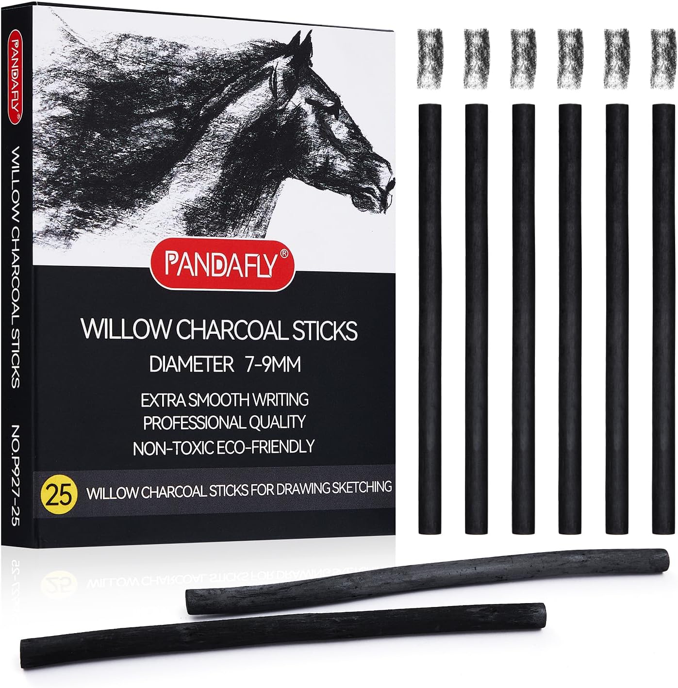 Amazon.com: Artist Compressed Charcoal Sticks for Sketching, Drawing ...