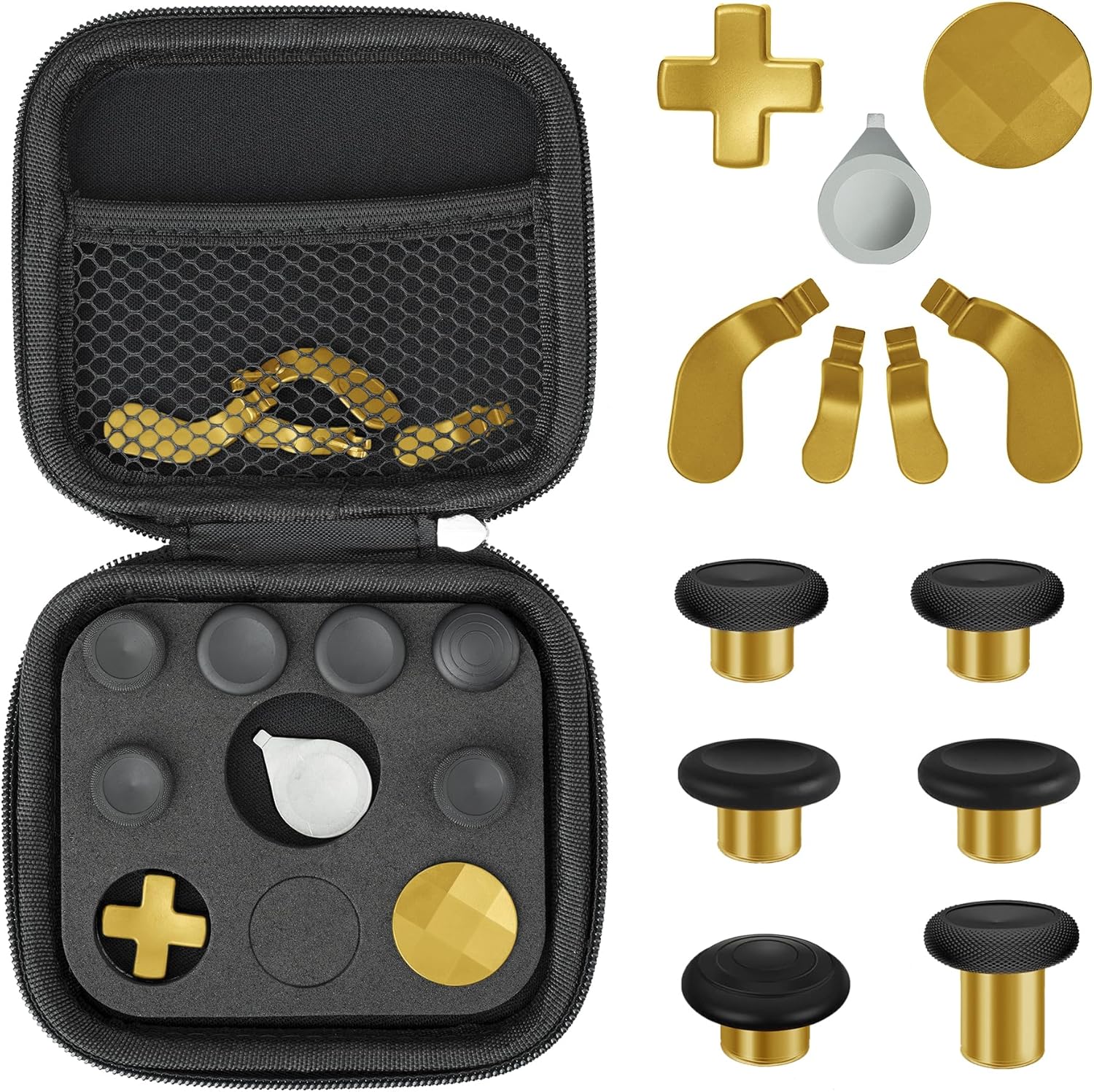 Amazon.com: Metal Thumbsticks Replacement Parts for Xbox One Elite ...