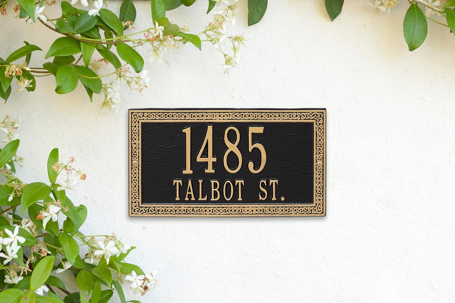 Amazon.com: Celtic Cornerstone Irish Address Plaque. Display Your ...