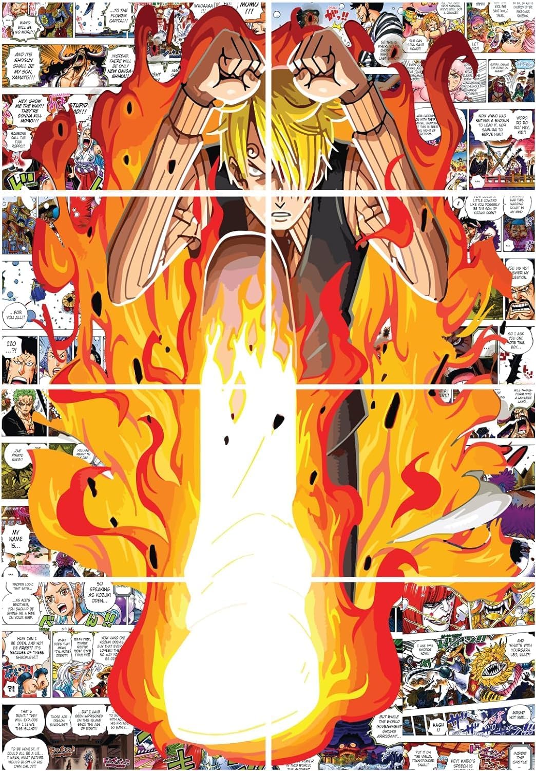 Sanji Poster - One Piece Poster - One Piece Stickers - One Piece Anime ...
