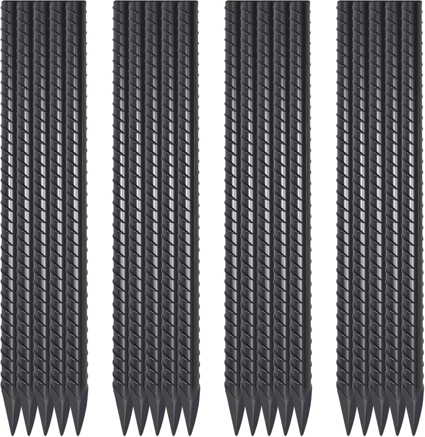 Amazon.com : 16 Inch Rebar Stakes 20 Pack 1/2 Inch Diameter Heavy Duty ...