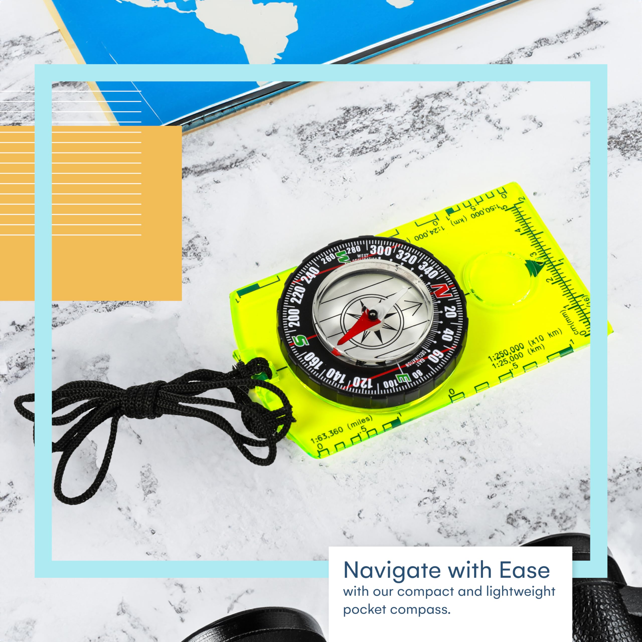 Snapklik.com : Acoway Orienteering Compass Hiking Backpacking Compass ...