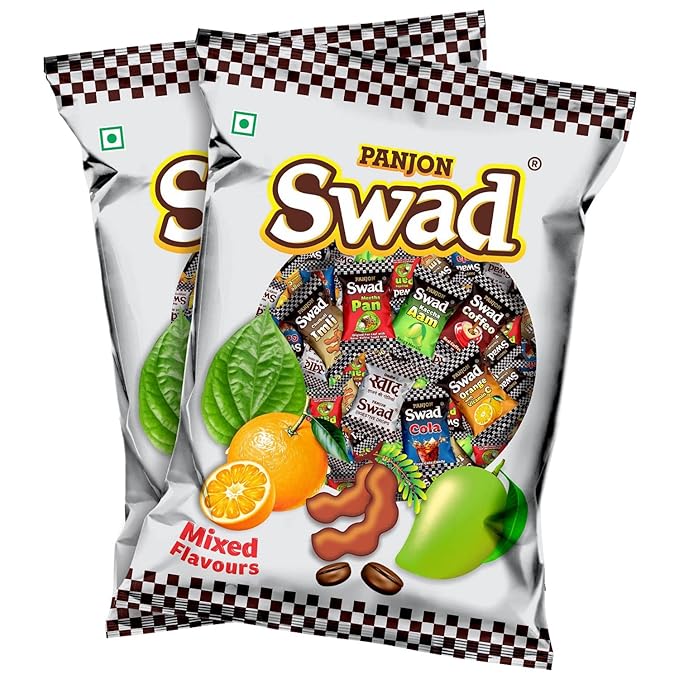Amazon.com : Swad Mixed Guava Imli Toffee Packet 200 Candies Pouch 420 ...