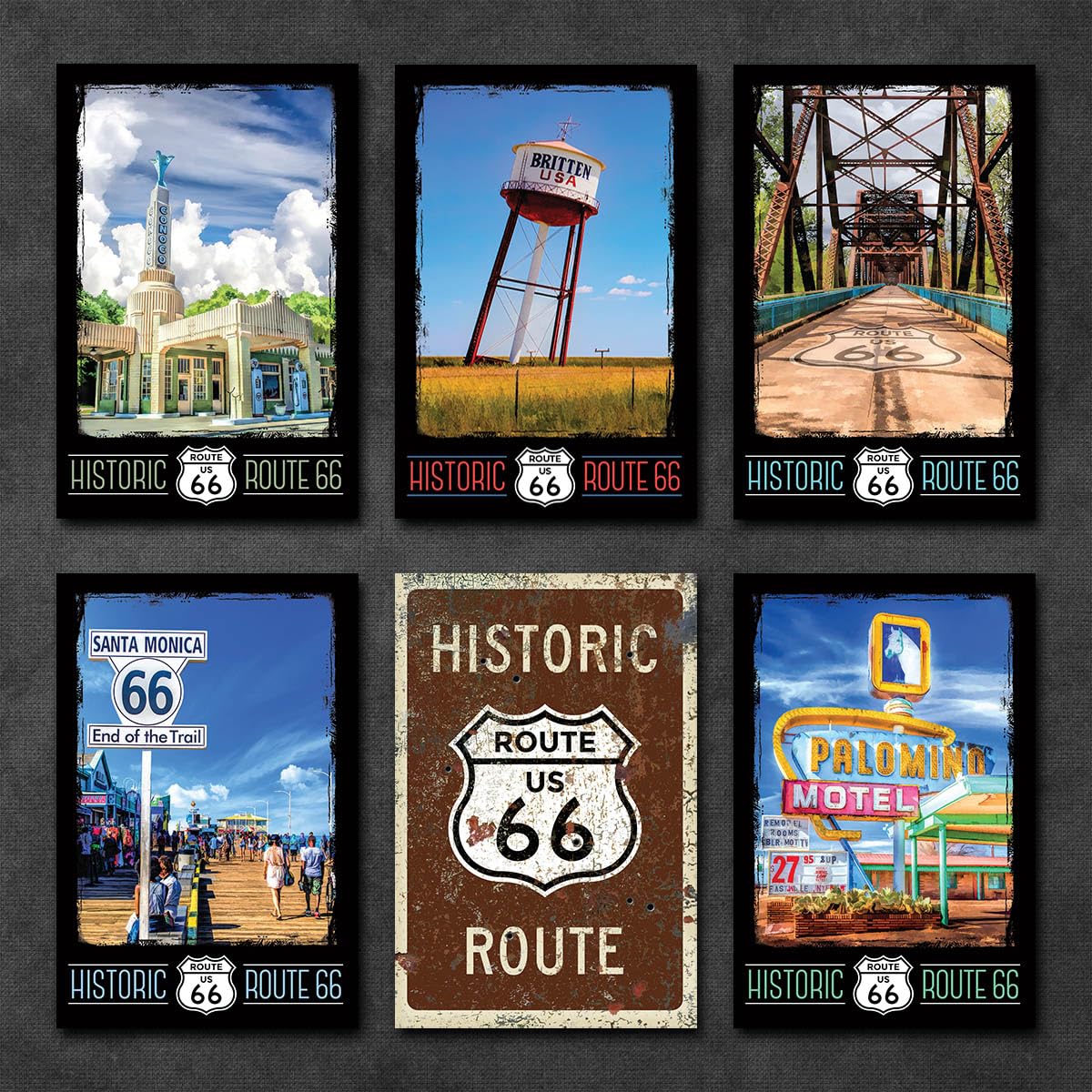 Vintage Route 66 Postcards Route 66, Albuquerque, New Mexico, Vintage
