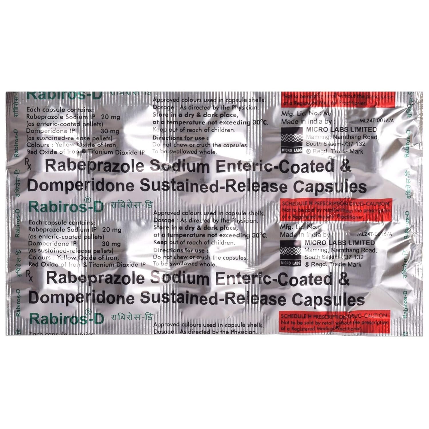 Rabiros-D - Strip of 10 Capsules : Amazon.in: Health & Personal Care