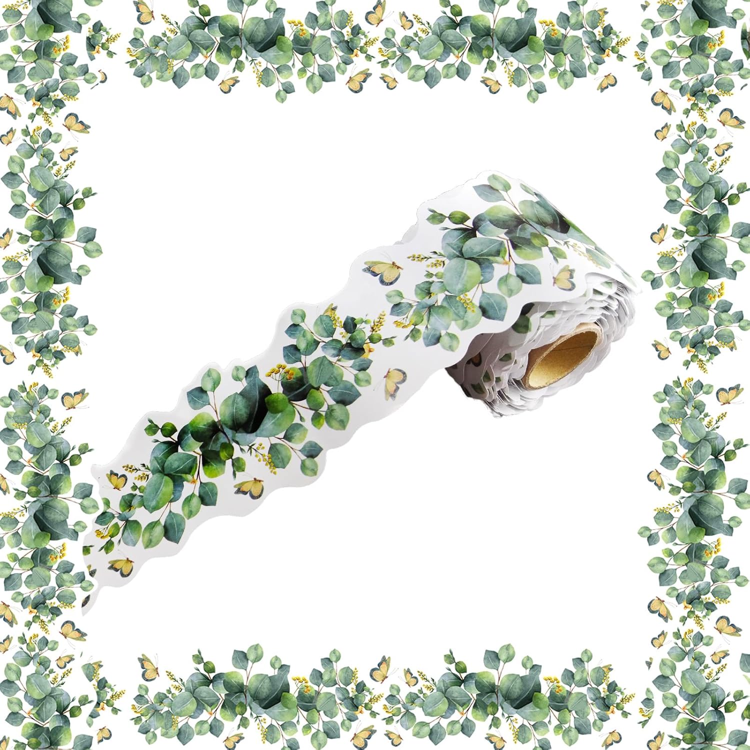 Amazon.com: BackinDec 65.6ft Eucalyptus Bulletin Board Borders Straight ...