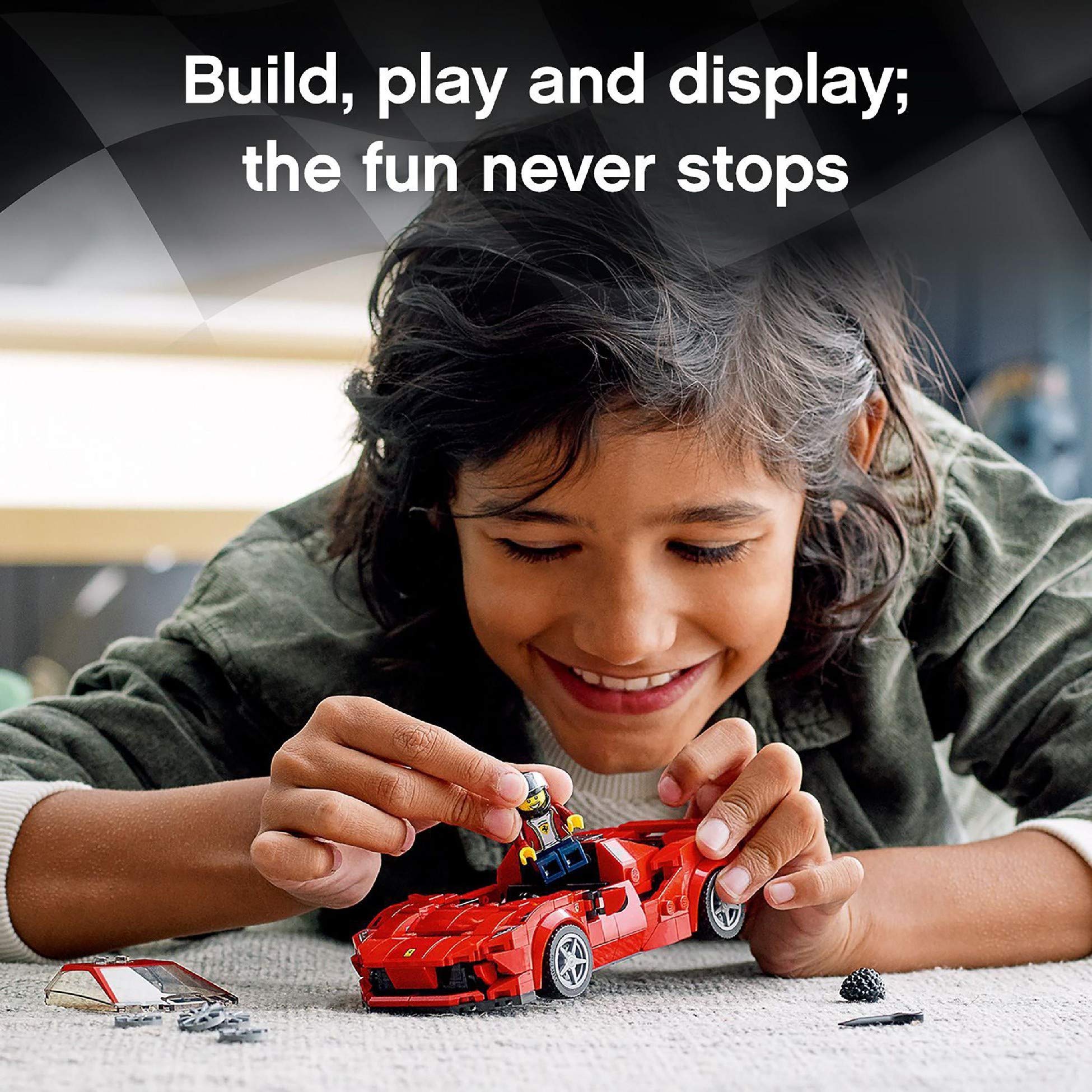 LEGO 76895 Speed Champions Ferrari F8 Tributo Toy Racing Car with ...