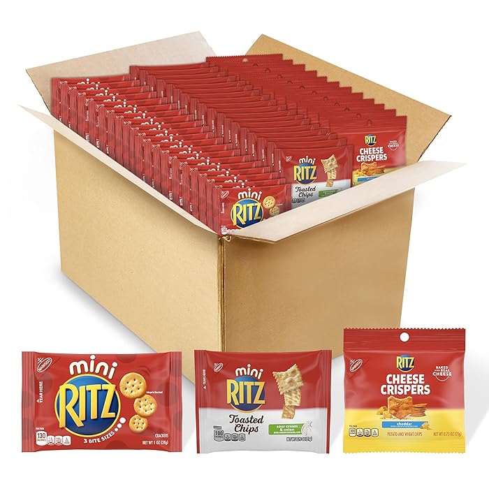 Buy RITZ Cracker & Chip Variety Pack, RITZ Mini Crackers, RITZ Mini ...
