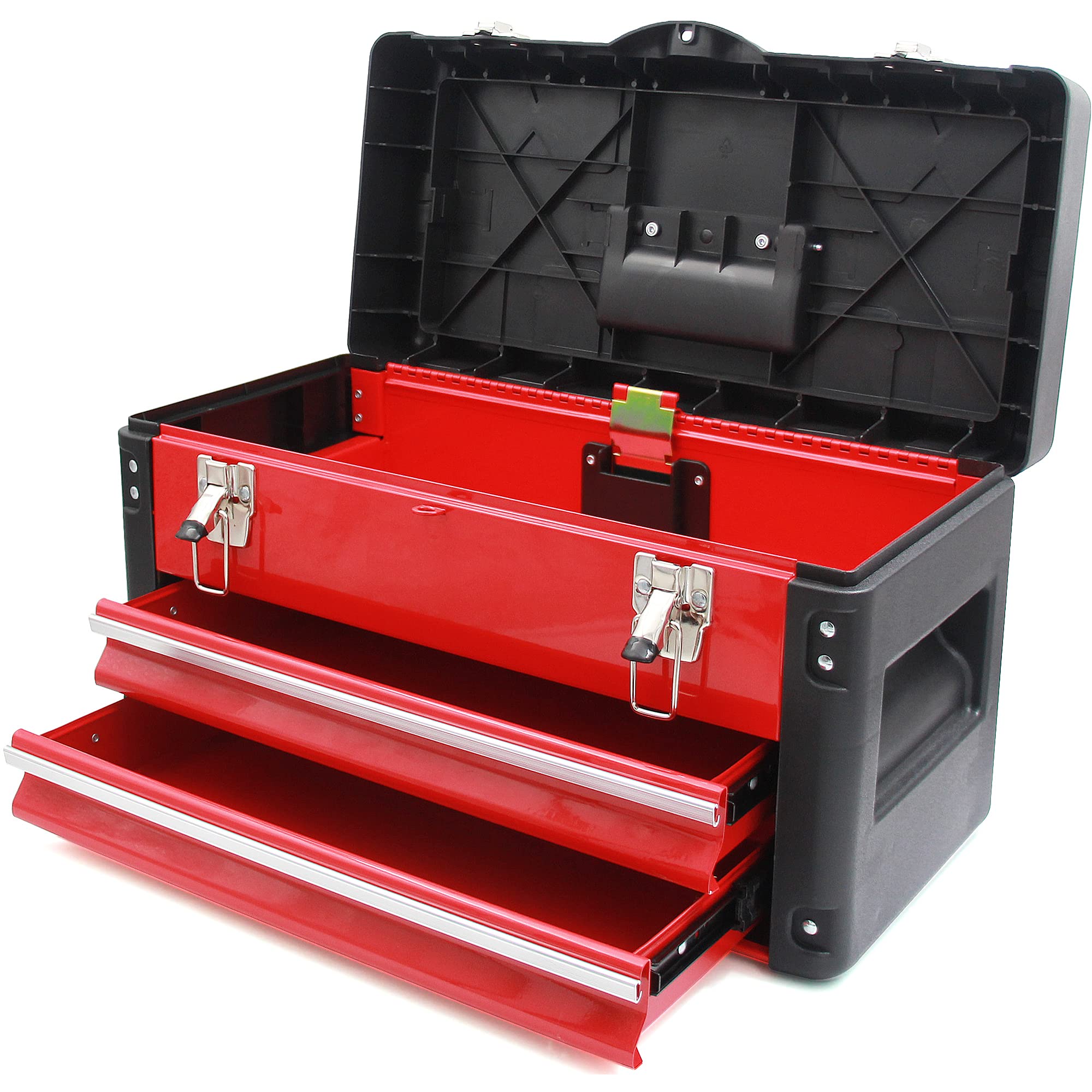 Buy Anyyion 20inch Tool Box, 2 Drawer Portable Tool Chest with ...