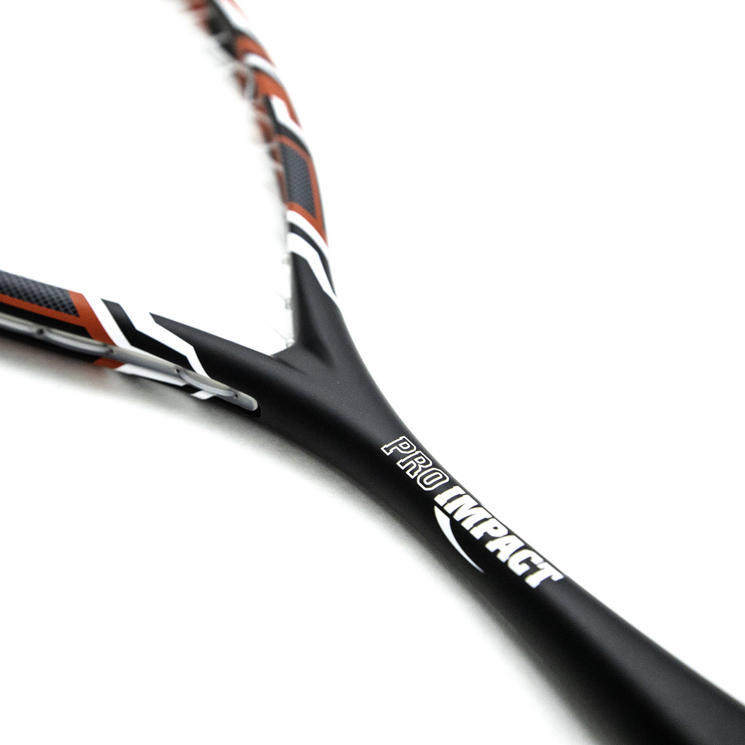 Snapklik.com : PRO IMPACT Graphite Carbon Fiber Squash Racket
