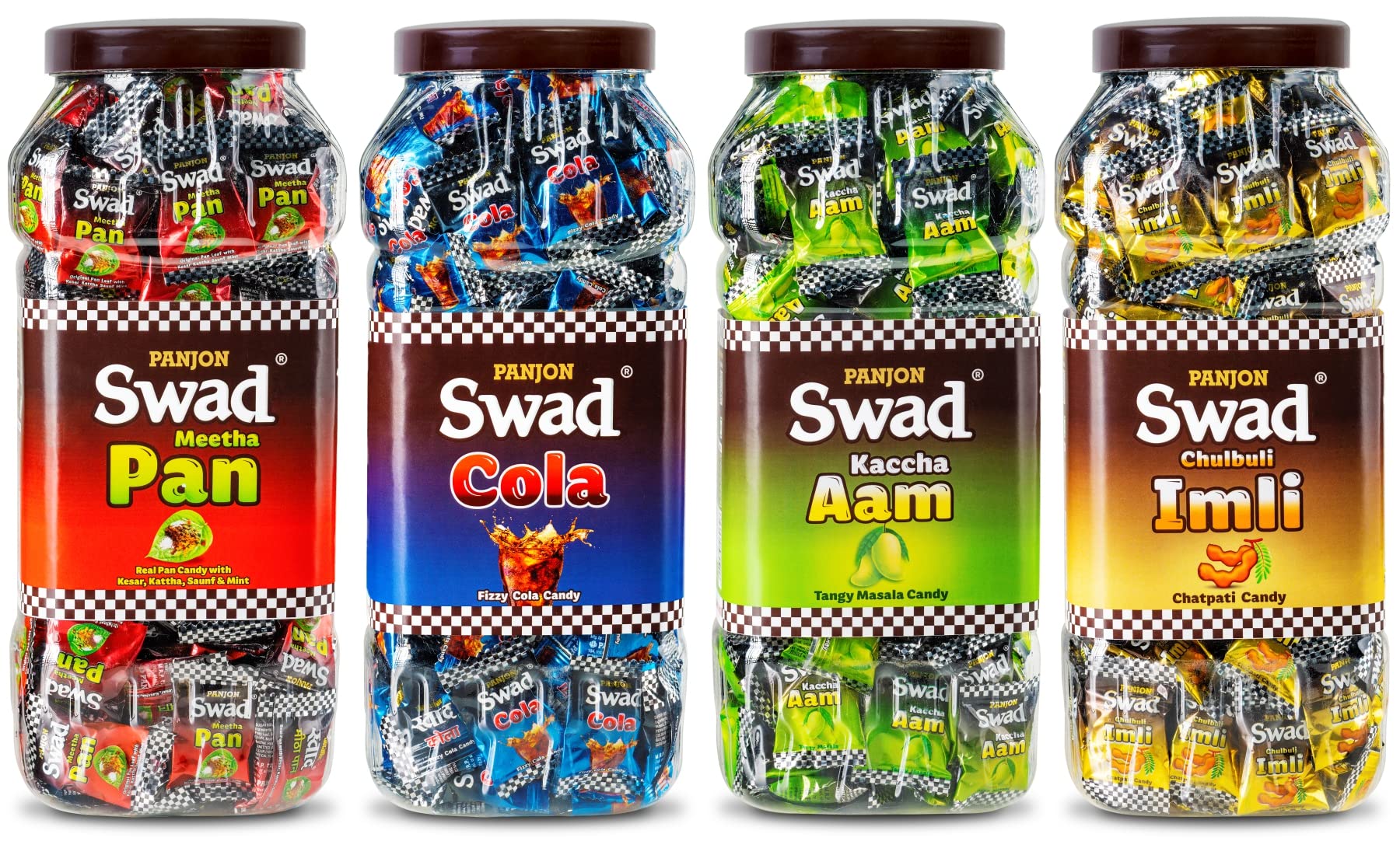 Swad Originals Candy Chocolate(Paan,Kachha Aam, Imli, Cola) 4 Flavors ...