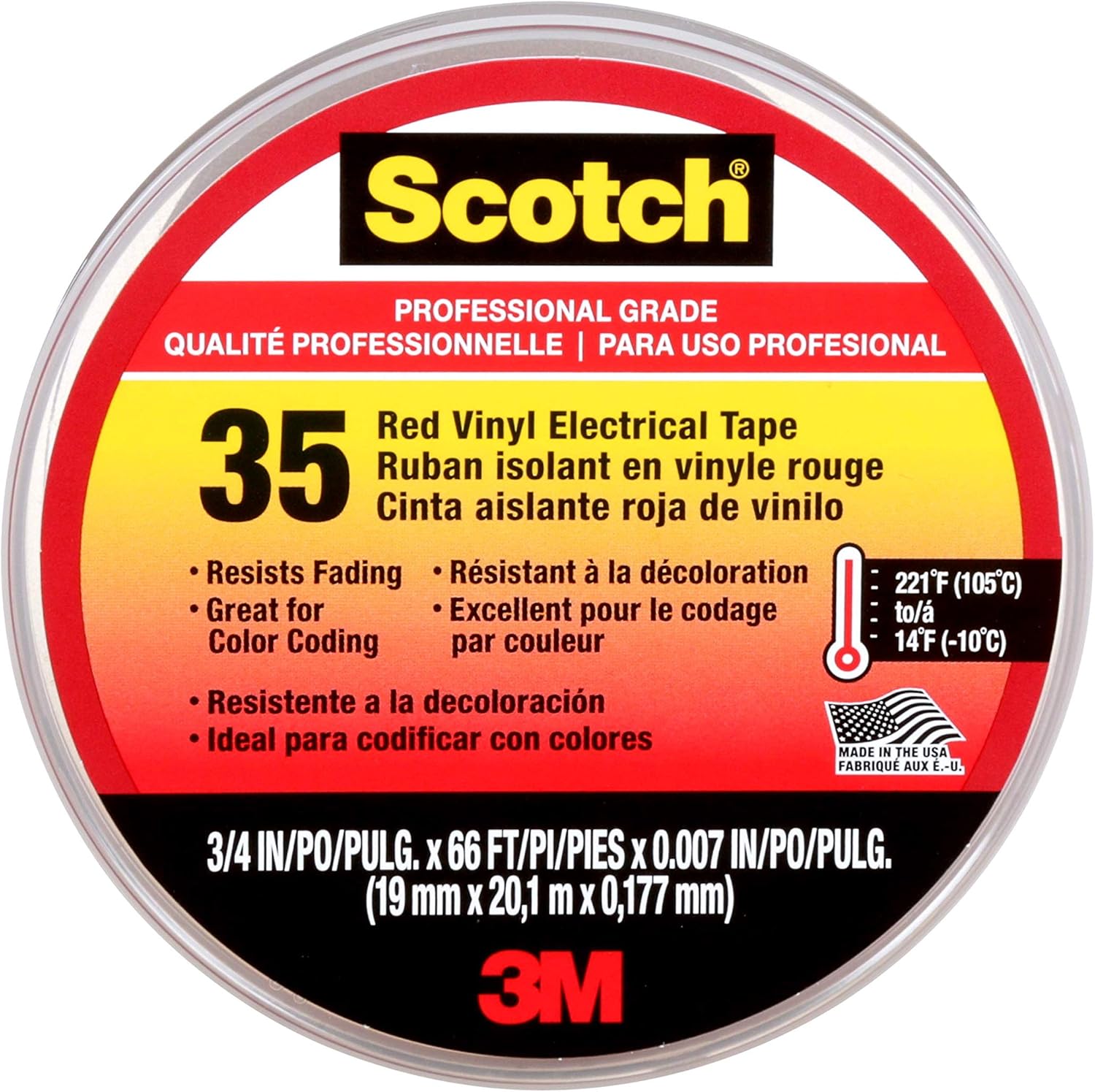 Amazon 3M Scotch 35 Vinyl Electrical Color Coding Tape 3 Core amazon-3m-scotch-35-vinyl-electrical-color-coding-tape-3-core