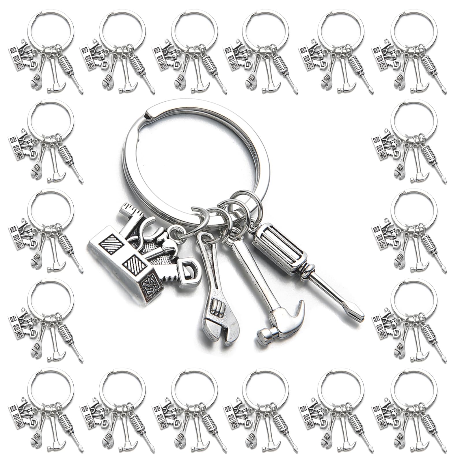 Amazon.com: PHAETON 20PCS Toolbox Pendant Keychain Screwdriver Pendant ...