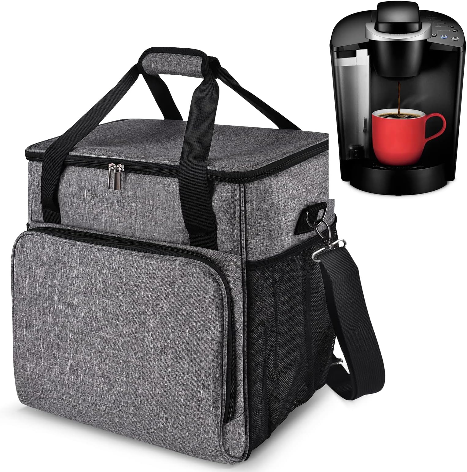 Amazon.com: Adir Mini Single Serve Travel Coffee Maker Pouch Organizer ...