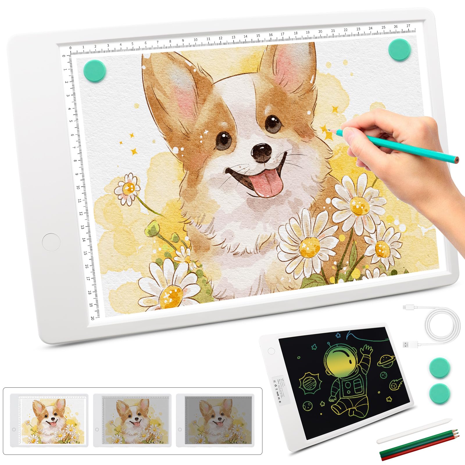 Amazon.com: Yupola Rechargeable A4 Light Tracing Box,Led Dimmable Copy ...