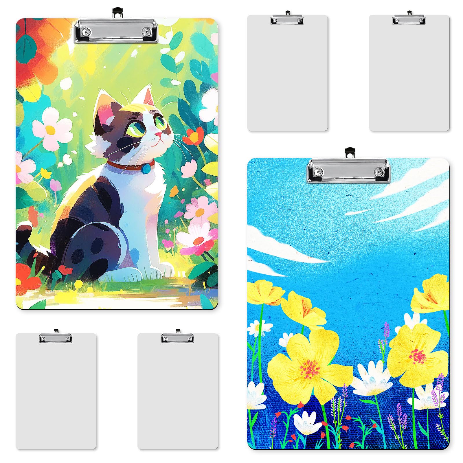 Amazon.com: 6 Pack Sublimation Clipboard Blanks, 12.4" x 8.8" MDF ...