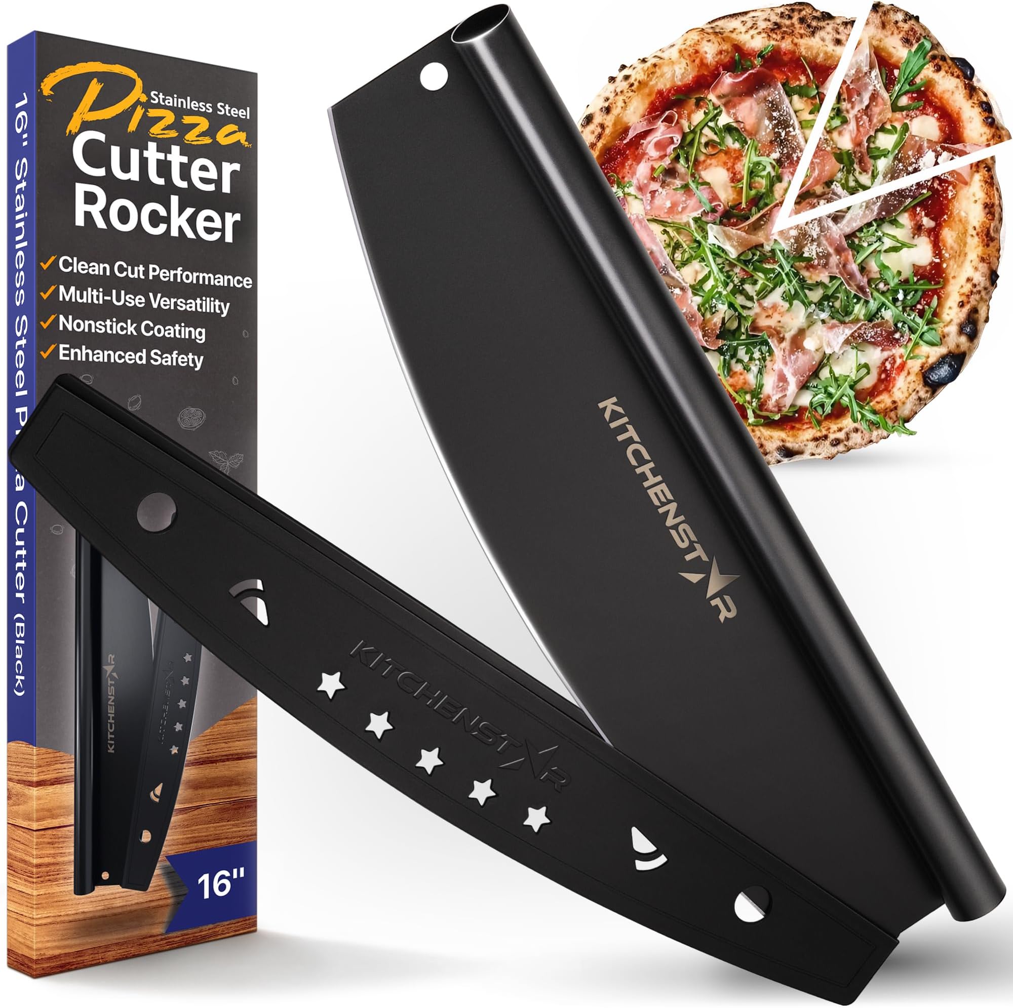 Amazon.com: 16" Pizza Cutter Rocker Blade by KitchenStar - Sharp ...