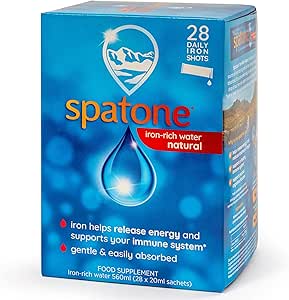 Spatone 100% Natural Iron Supplement (28 Sachets), Daily Convenient ...