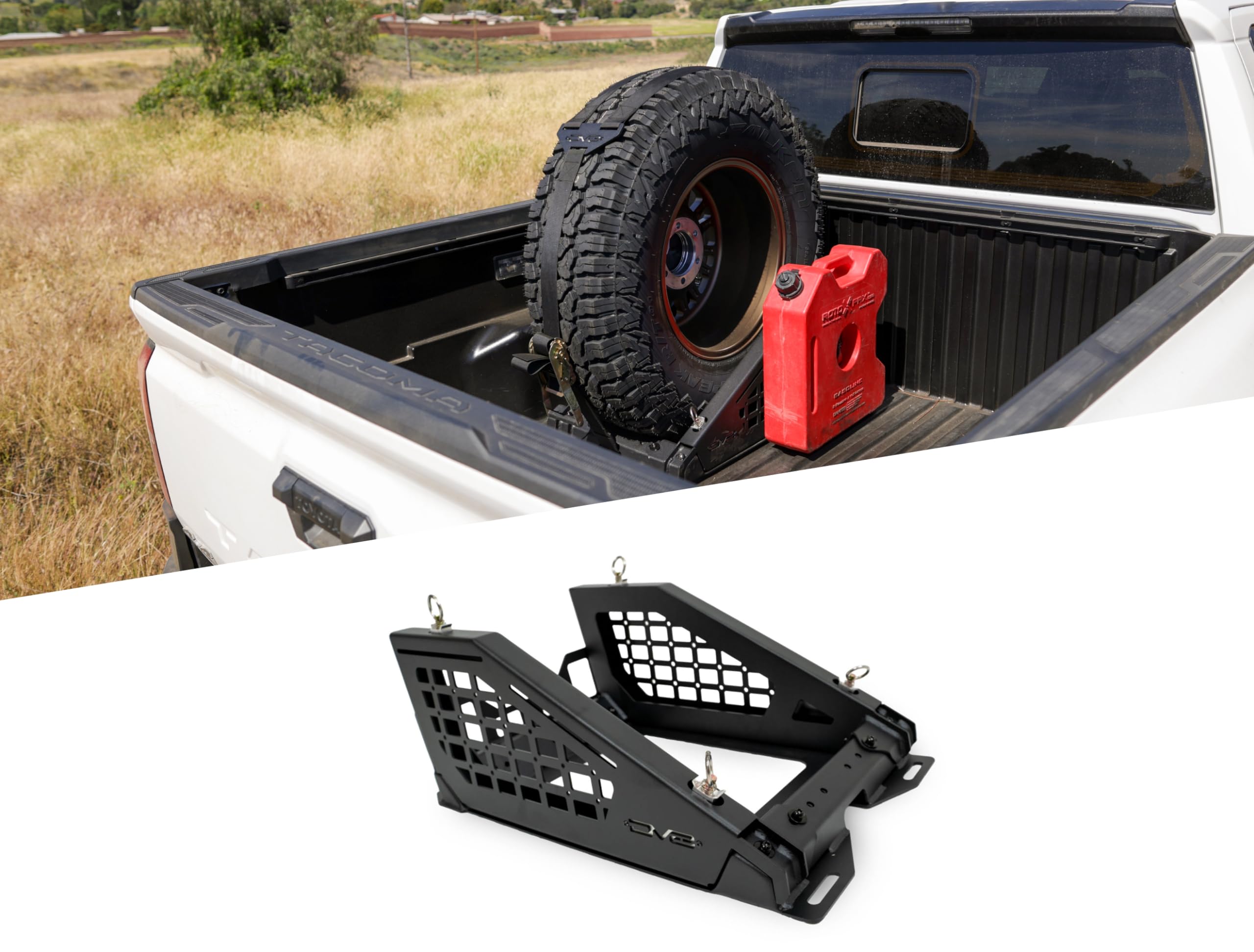 Tailgate Tire Carriers For Pickup Trucks GMC Bed Mounted Vertical